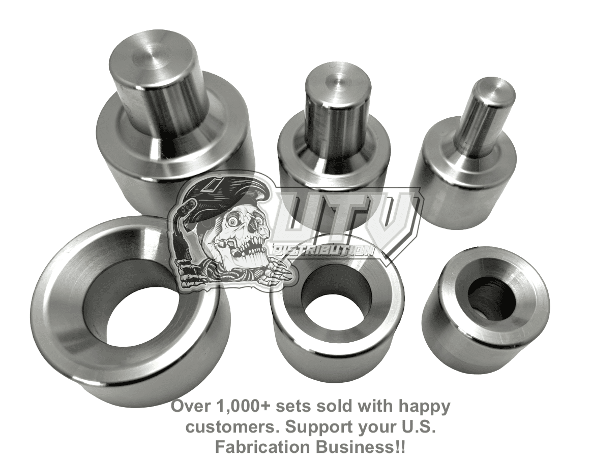 Dimple Die Set 3 Piece Set 1/2" 3/4" 1" metal fabrication tools hole ...