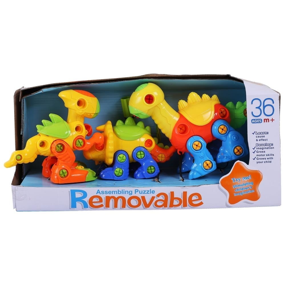 Dimple Dinosaur Take Apart Toy Set 106 Pieces Educational Craft Toys ...
