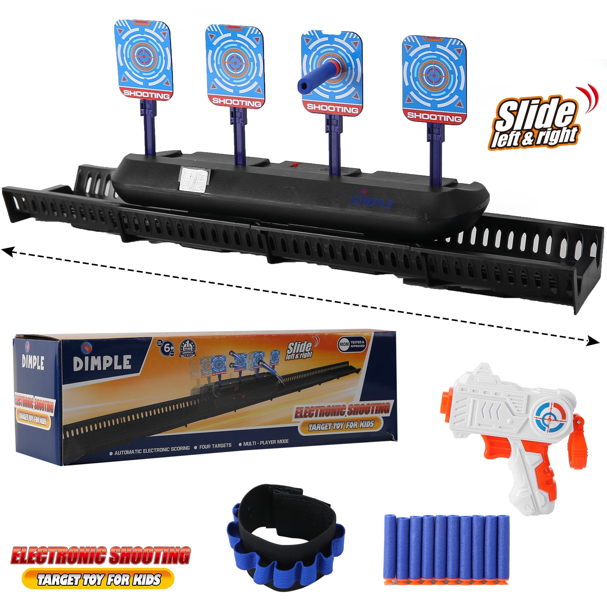 DimpleChild Electronic Shooting Target for Kids - Moving Digital Target ...