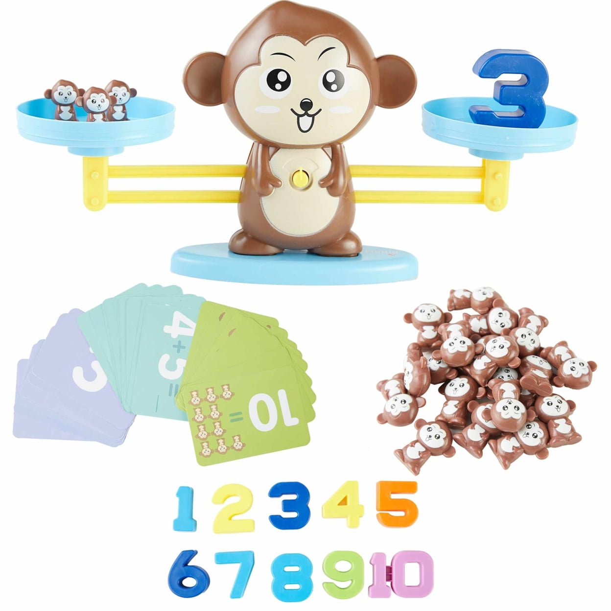Dimple Monkey Balance Counting Educational Math Toy for Girls and Boys ...