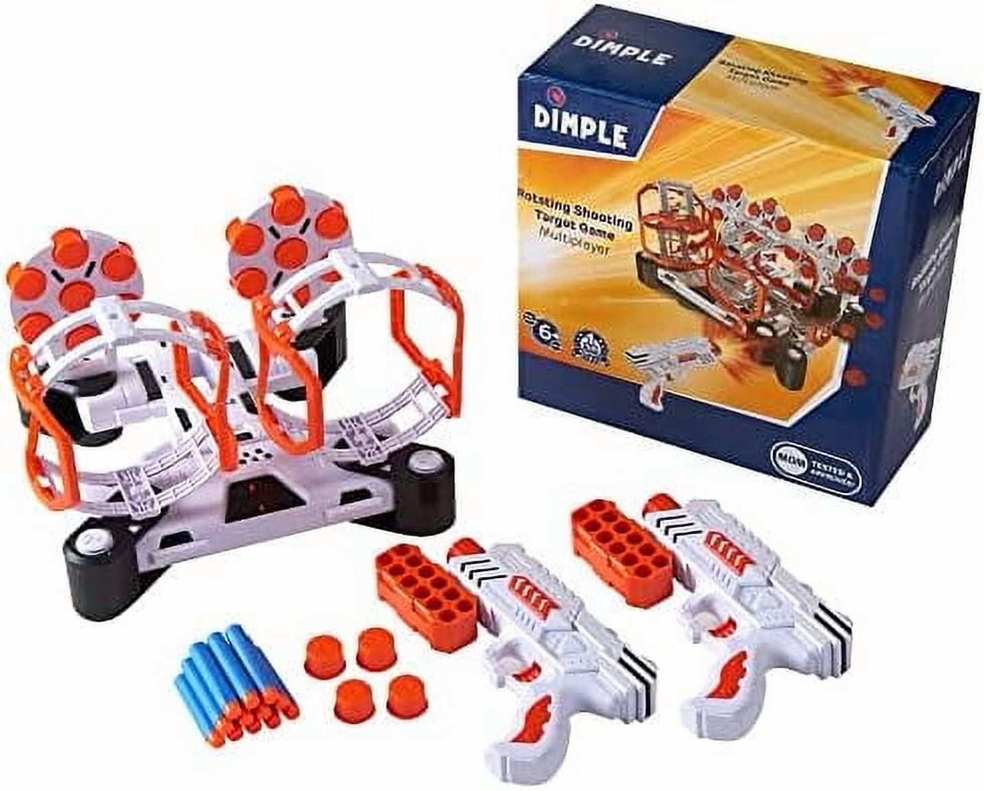 Dimple Shooting Target Game for Kids with 2 Blaster Guns, 24 Foam ...