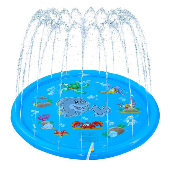 Banzai Spray 'N Splash Unicorn Pool, Length: 78 in, Width: 60 in ...