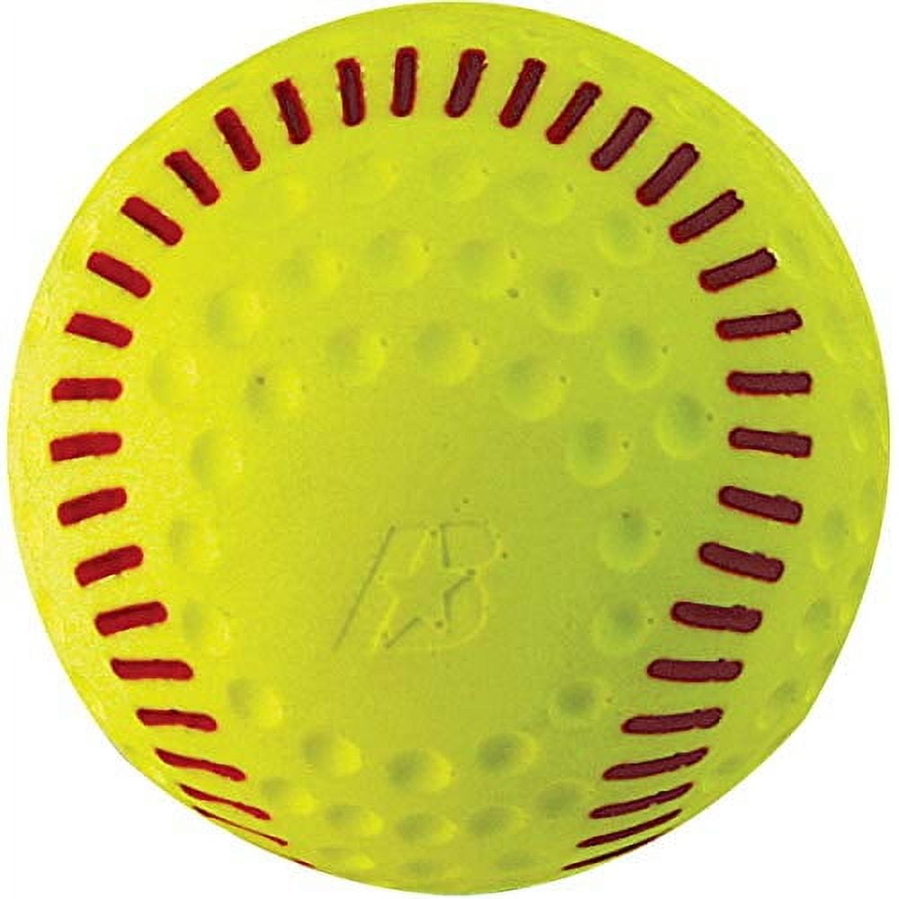 Dimpled Softballs with Red Seams - 12" Durable Training Balls for ...