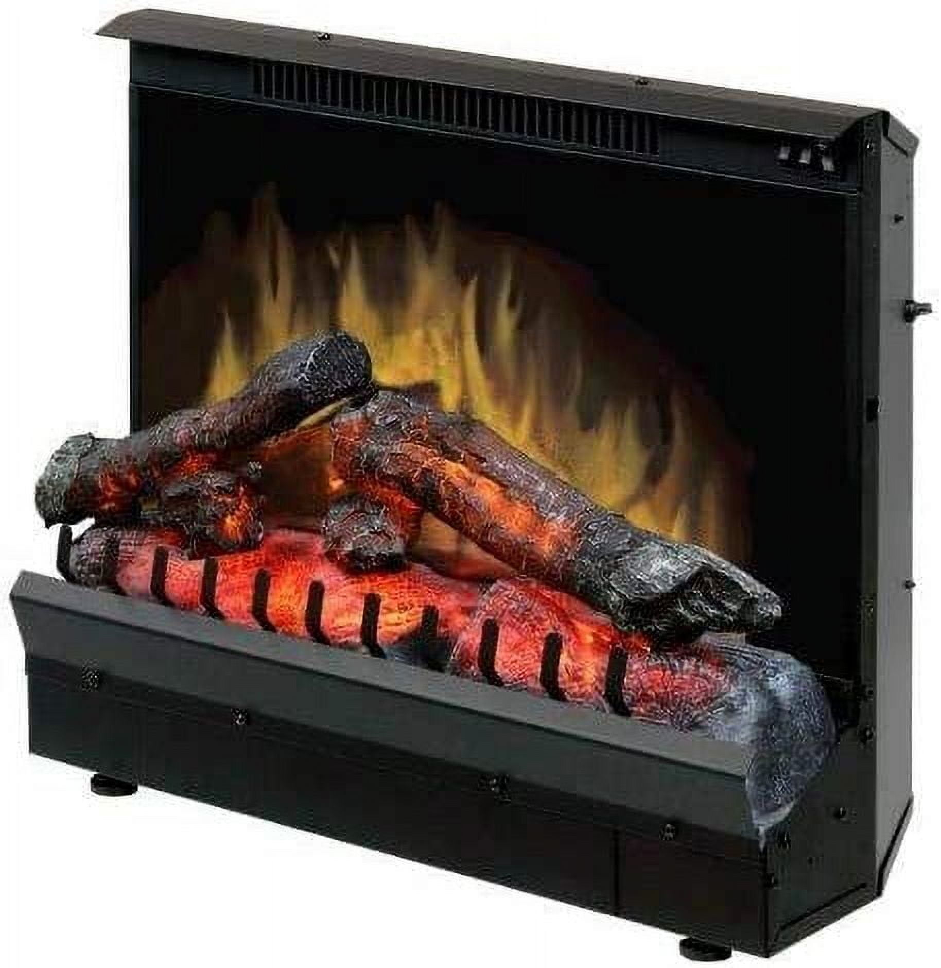 "Dimplex Deluxe Electric Fireplace Log Set with Real Fire Look for ...