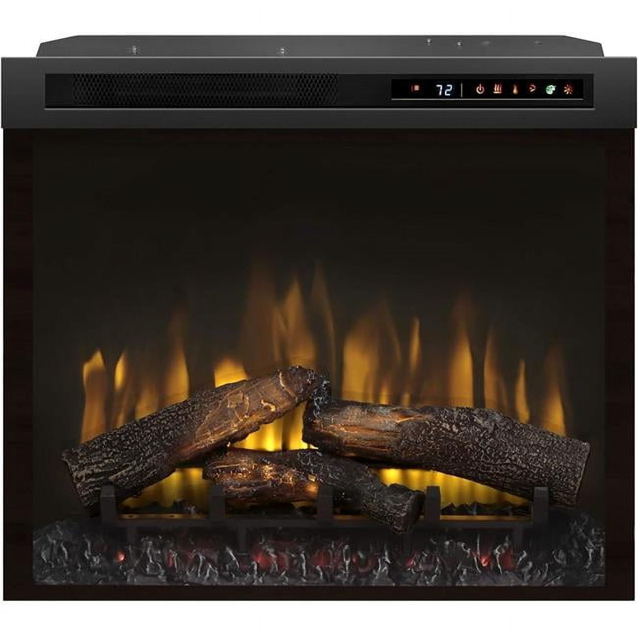 Dimplex XHD28L 28 in. Multi Fire Built in Electric Fireplace XHD Firebox with Logs & Realistic ...