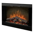 Dimplex Deluxe 45 inch Electric Firebox with Logs & Brick Backing ...