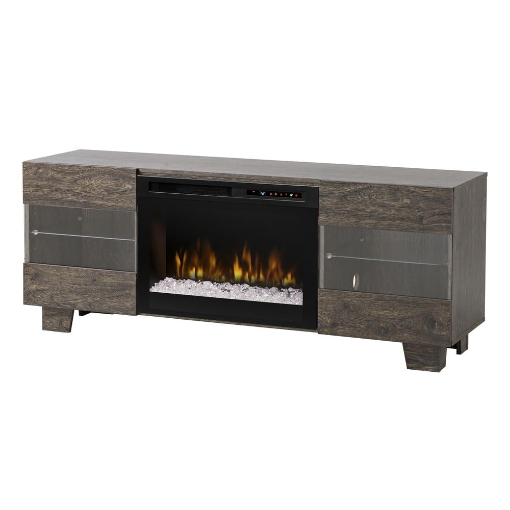 Dimplex Max Media Console Electric Fireplace With Acrylic Ember Bed ...