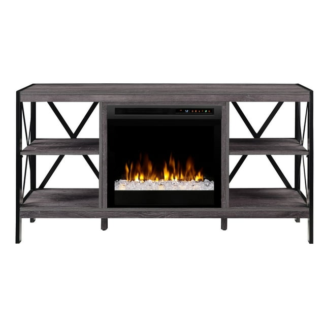 Dimplex Ramona Media Console Electric Fireplace With Glass Ember Bed ...