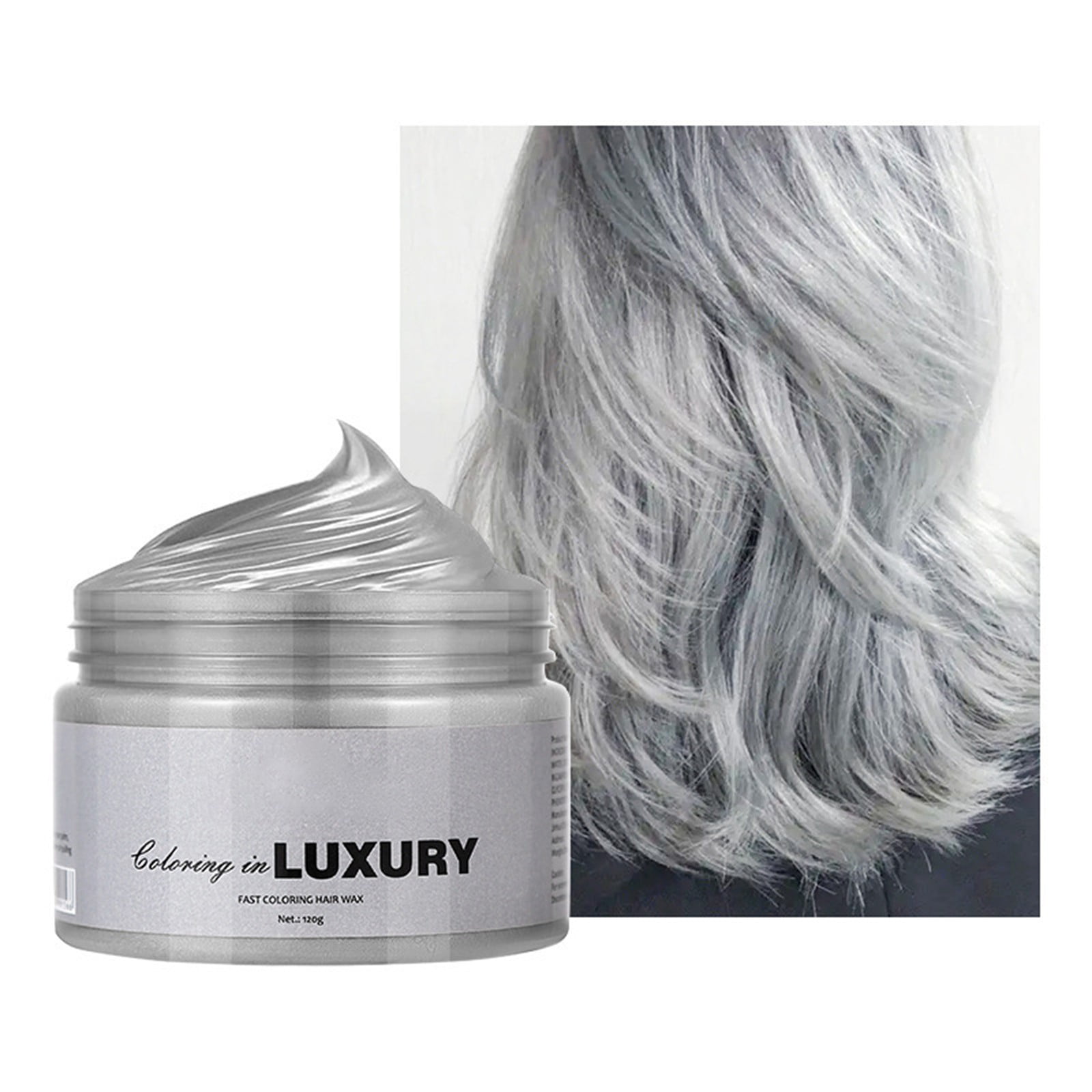 Dimshow Disposable Colorful Hair Wax #08 Silver - 9 Colors Temporary ...