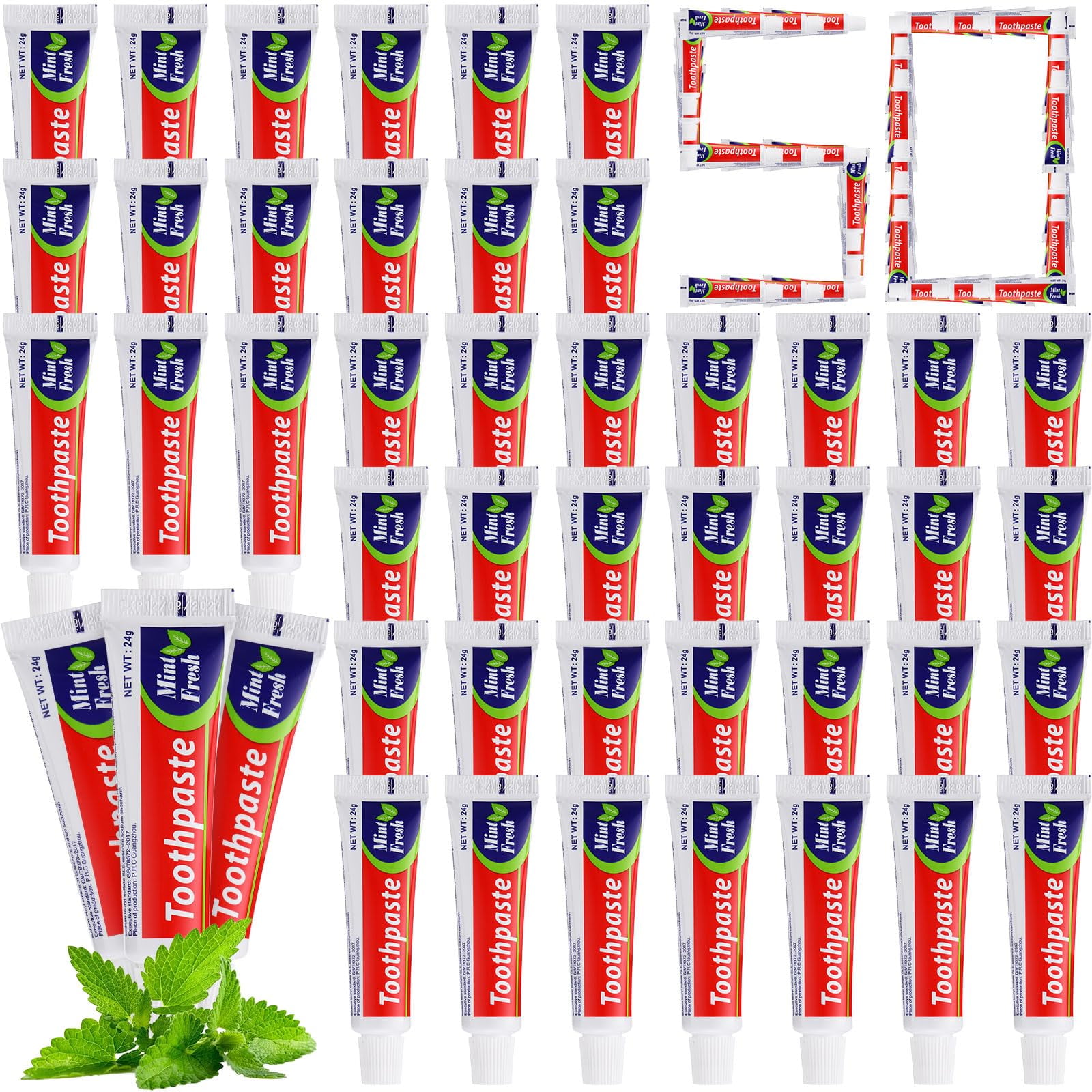 Dimsile 50 Pcs 0.85oz OIF8 Mini Toothpaste Bulk Regular Mint Toothpaste ...