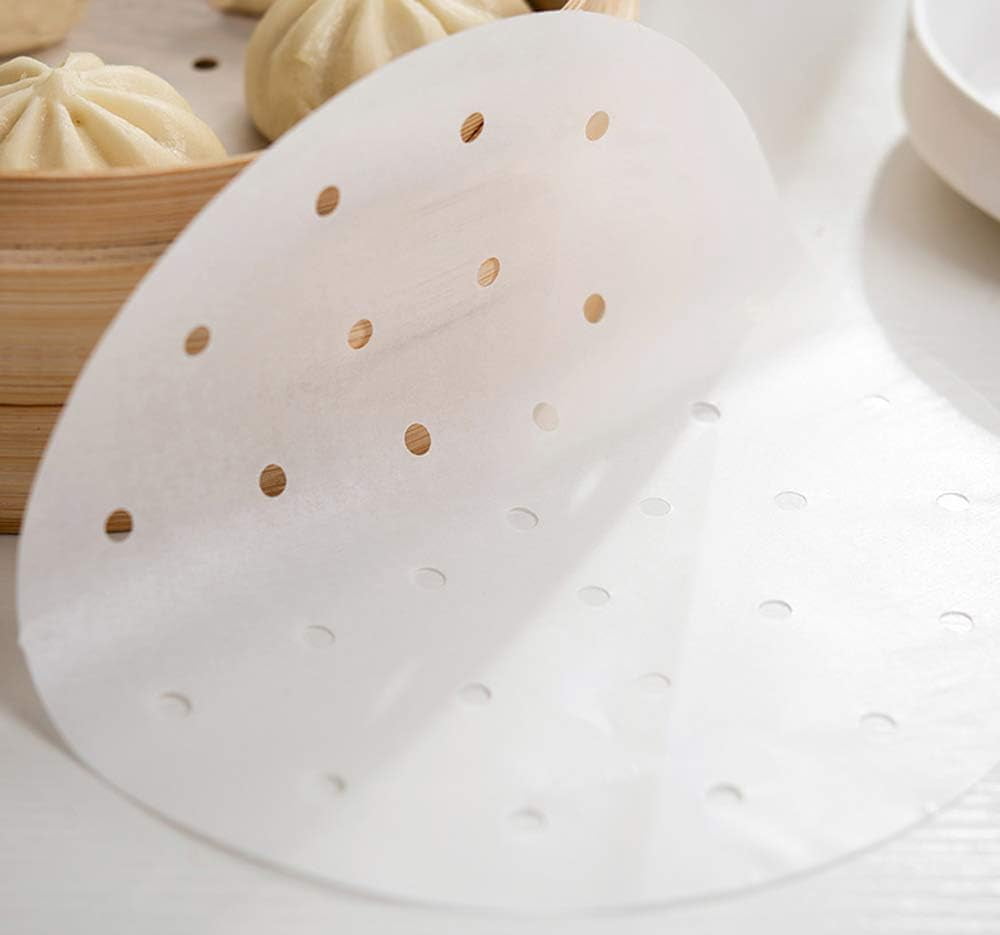 Dimsum Parchment Paper 1000 Sheets 9 inch Air Fryer LinerBamboo Steamer ...