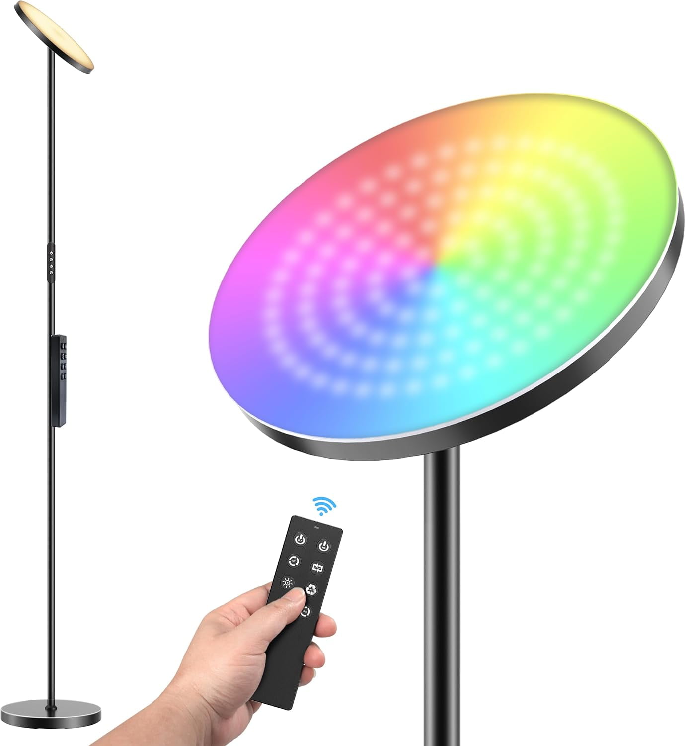 Dimunt Floor Lamp LED Floor Lamps for Living Room Bright Lighting, 27W ...