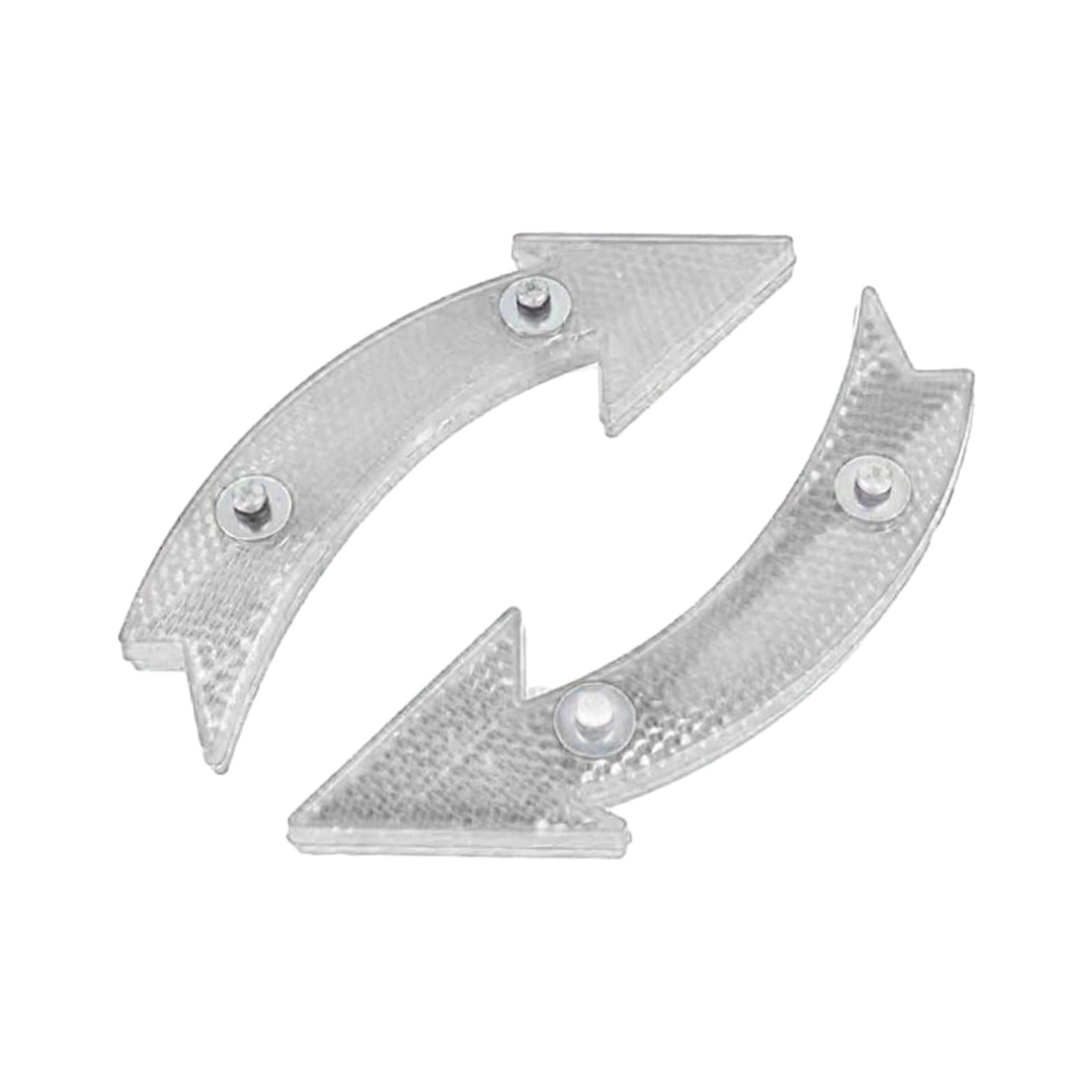 DimyFew 2 Pieces Spoke Reflectors, Wheel Reflectors, Lightweight White ...