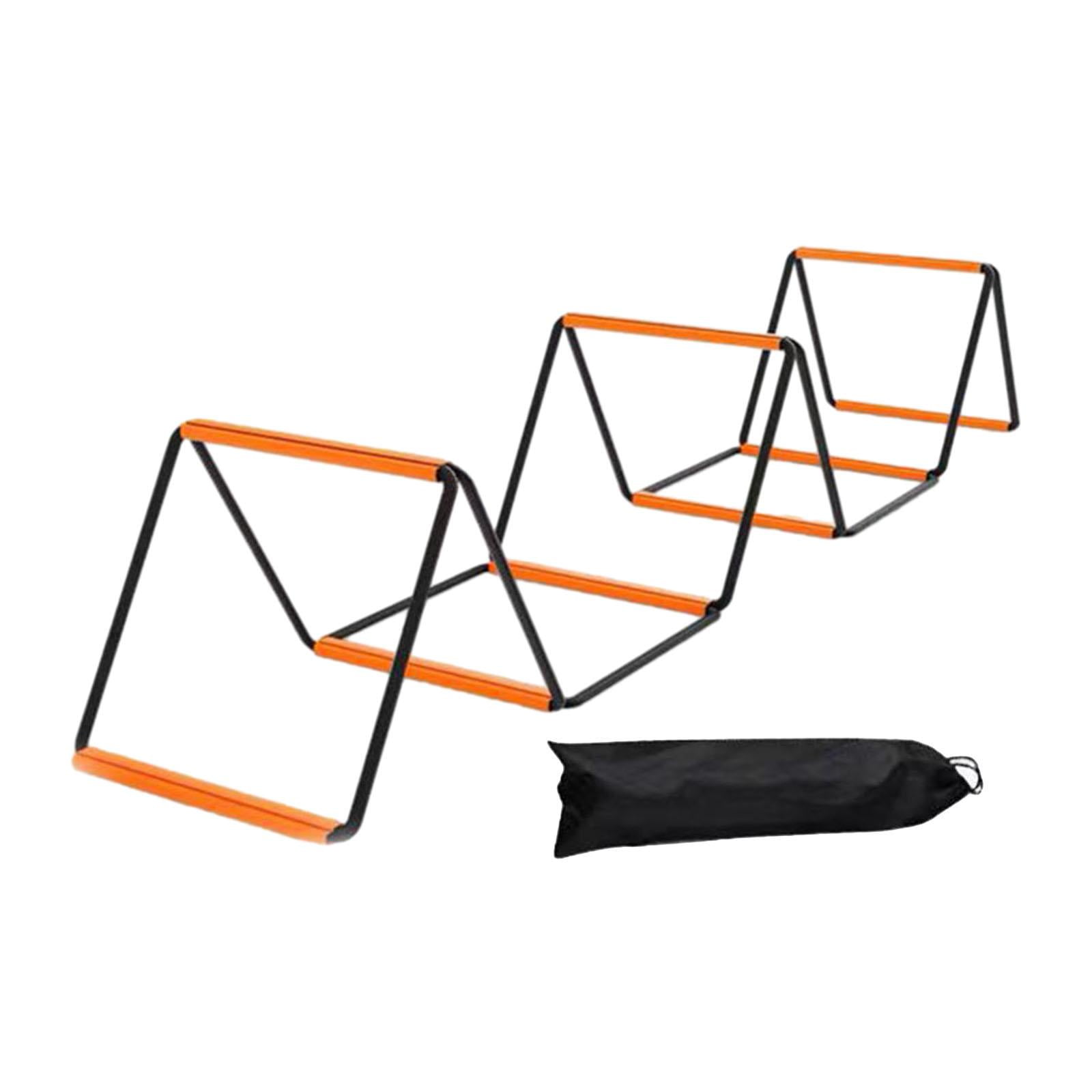 DimyFew Agility Ladder Foldable Staircase Flexible Jumping Hurdles Improves Coordination Orange ...