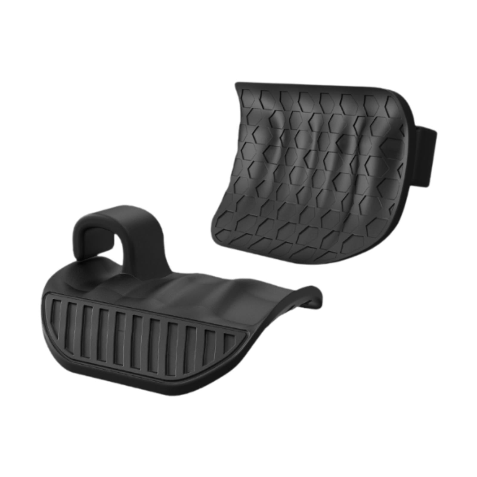 DimyFew Ergonomic Workout Grip Fingerless Gym Grip for Pull Up Weight Lifting Black 2 pcs ...