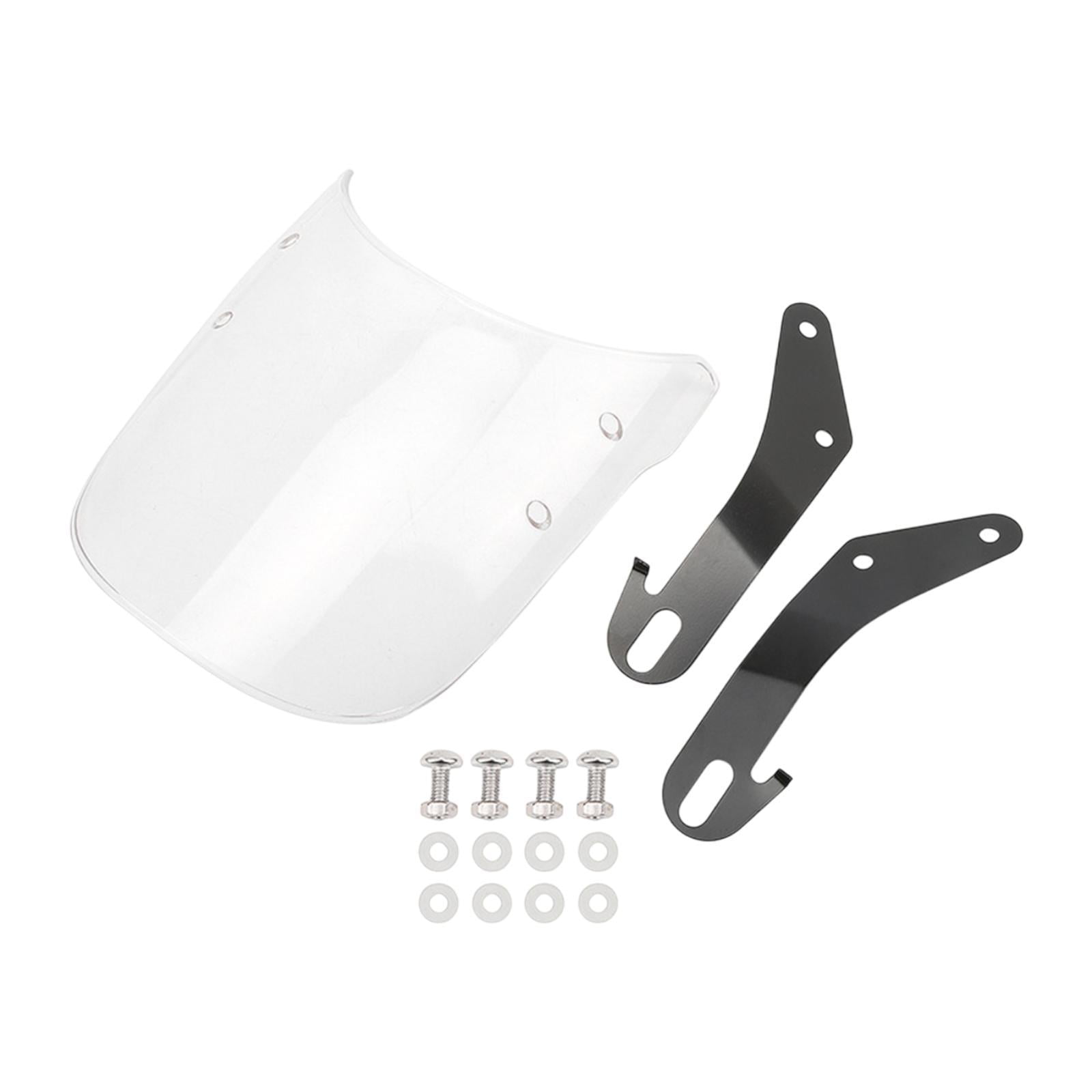 DimyFew Motorcycle Windscreen Scooter Wndshield 4 to 7" s Replacement ...