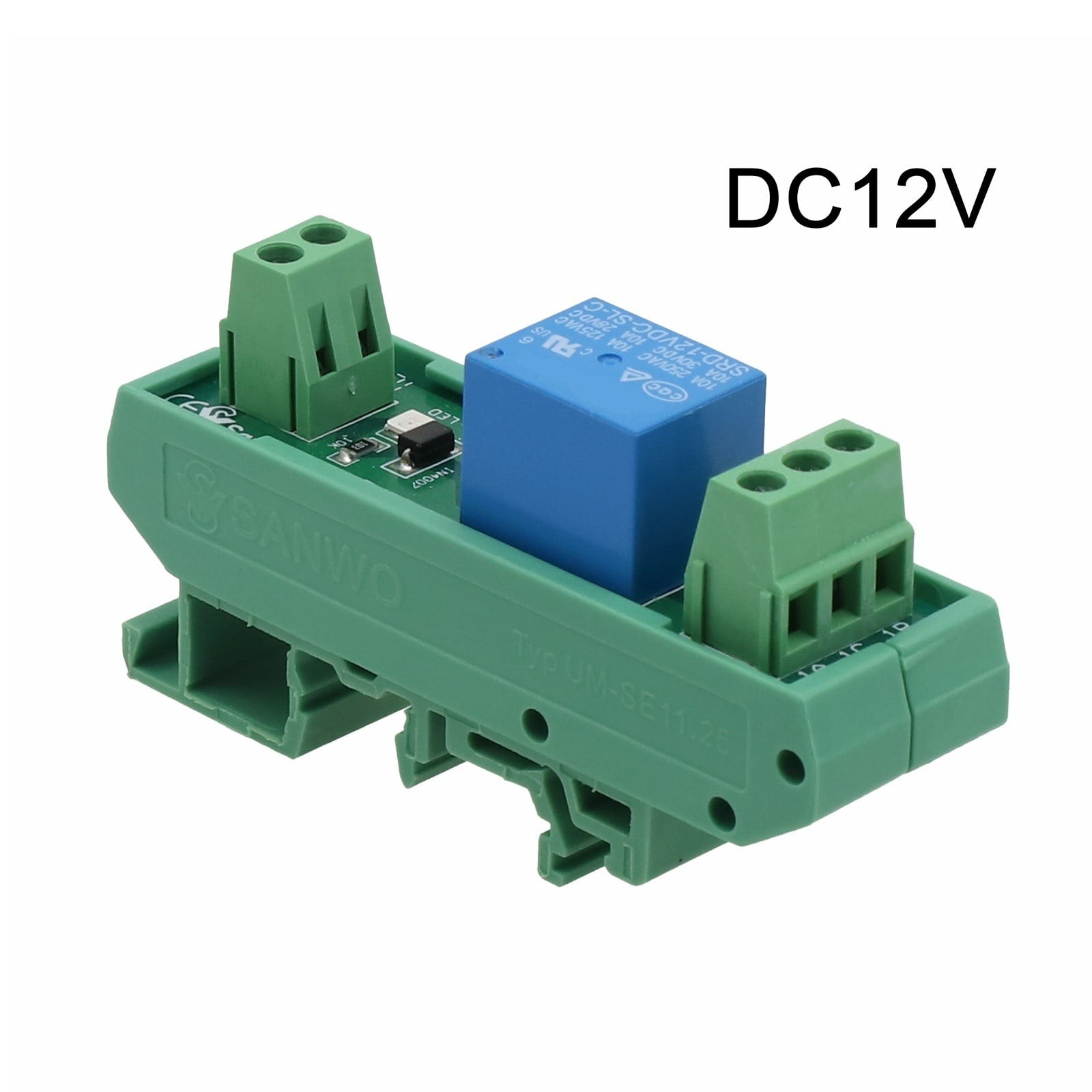 Din Rail 1 Channel Relay Board 5/12/24V Relay + Interface ...