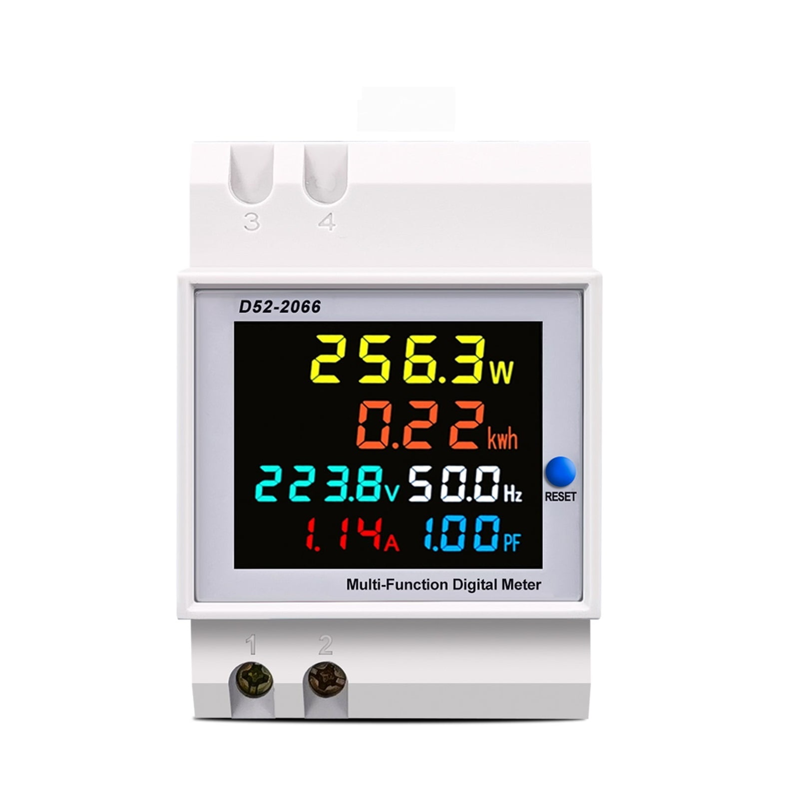 Din Rail AC Monitor 6IN1 100A Voltage Current Power Factor Active KWH ...