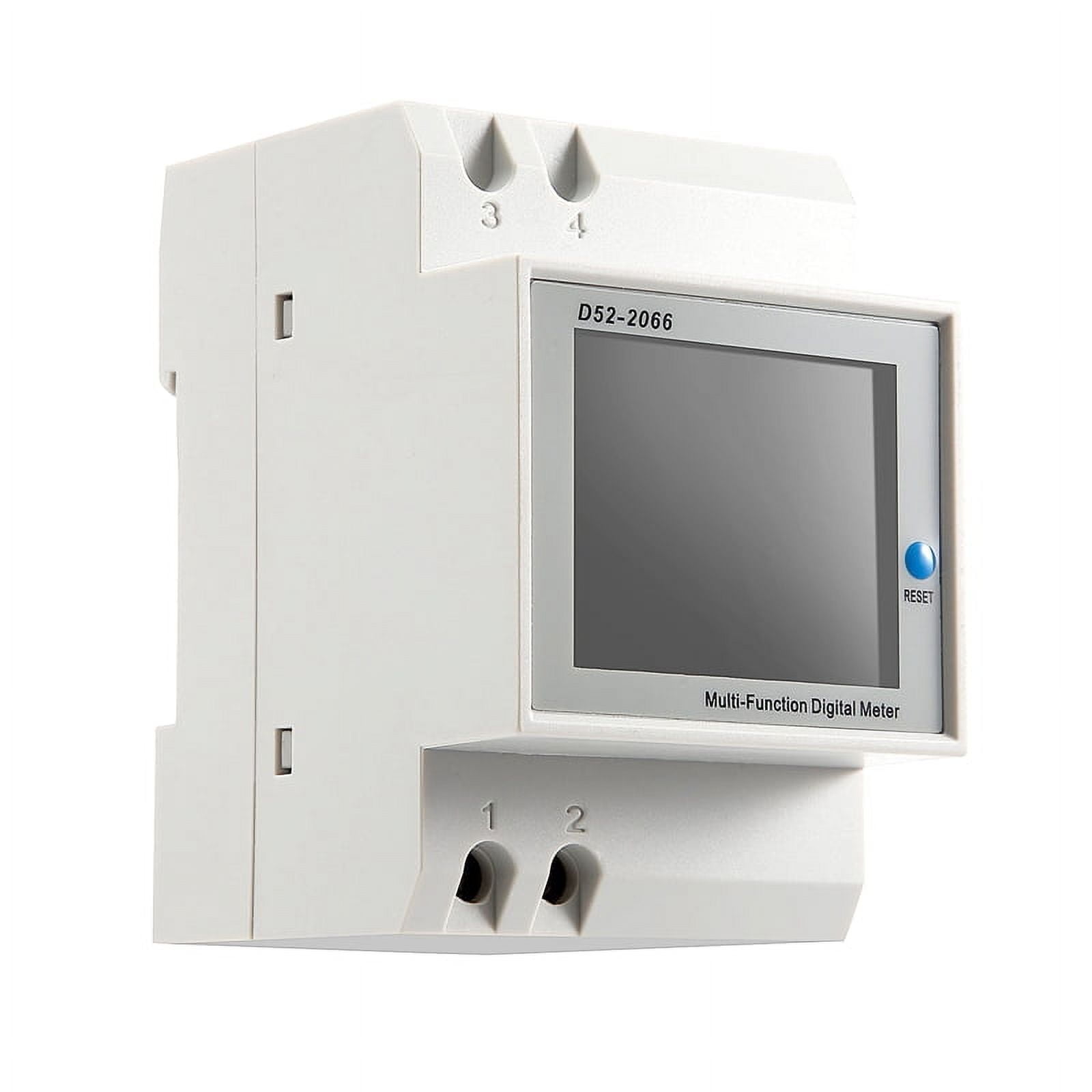 Din Rail AC Monitor 6IN1 40-300V 100A Voltage Current Power Factor ...