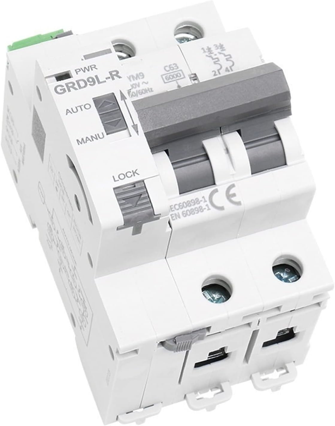 Din Rail Auto Circuit Breaker Recloser Mini Breaker GRD9L-R GYM9 2P MCB ...