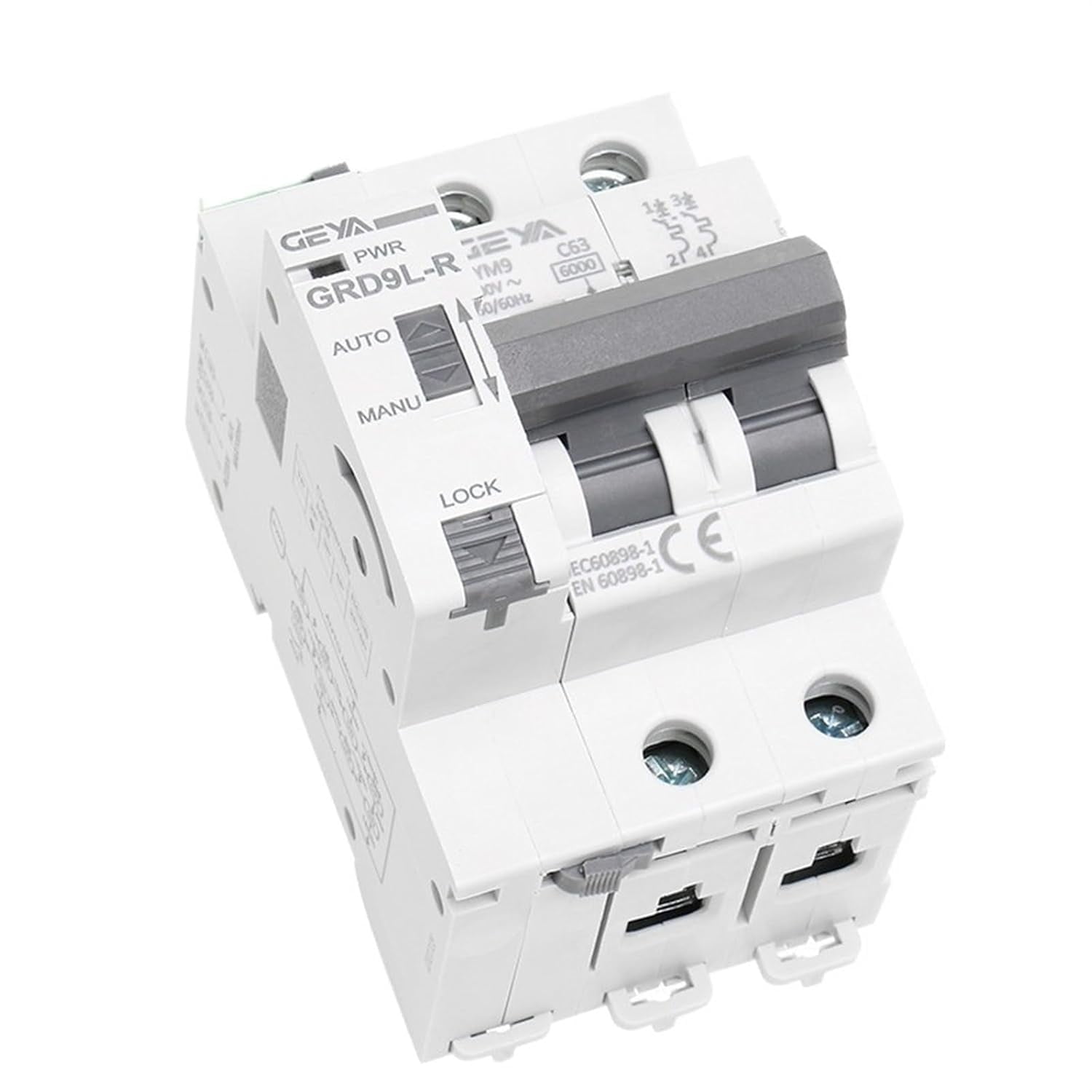 Din Rail Automatic Circuit Reclosers Mini Breaker GRD9L-R GYM9 2P MCB ...