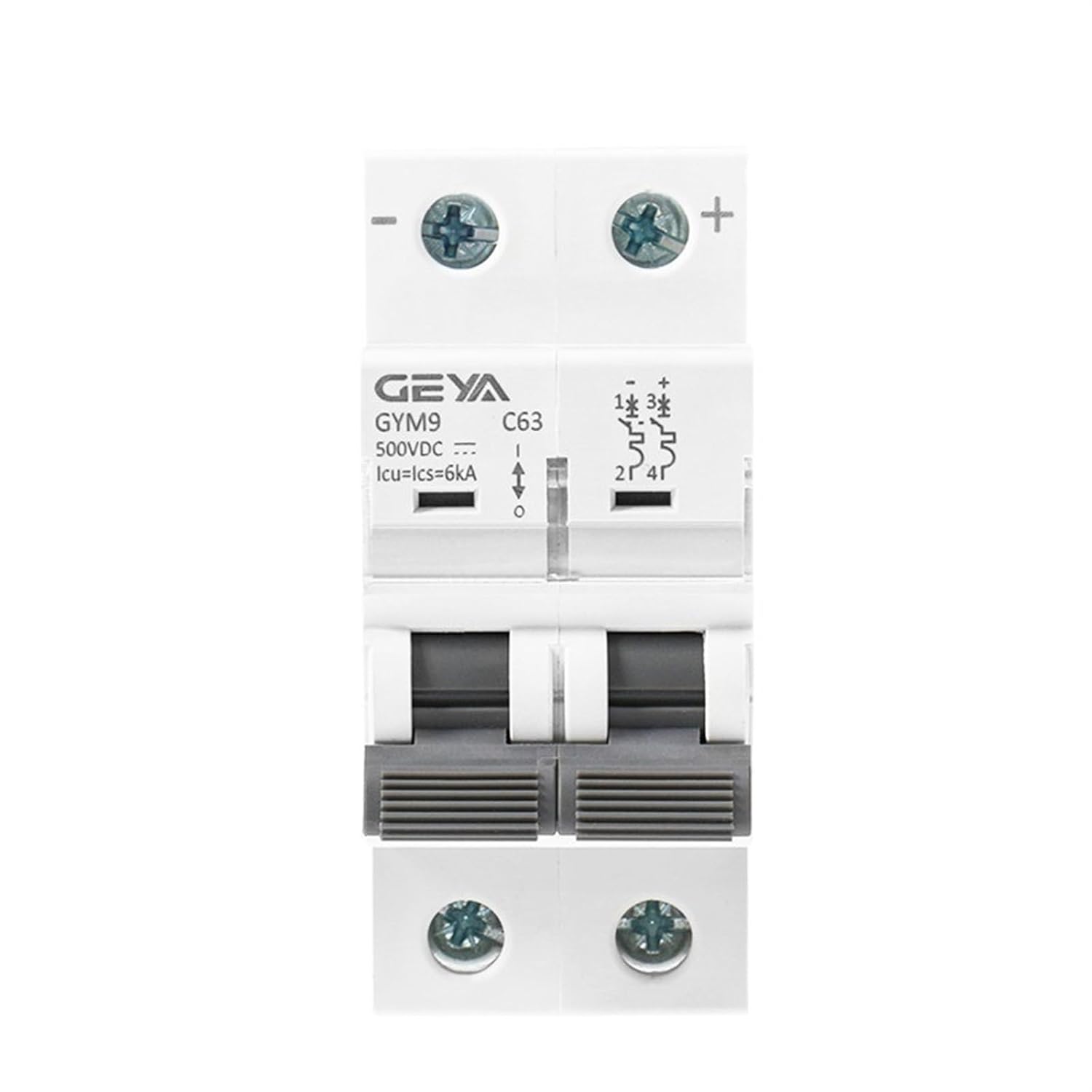 Din Rail DC MCB 6KA 2P 500V Mini Circuit Breaker DC 6A 10A 16A 20A 25A ...