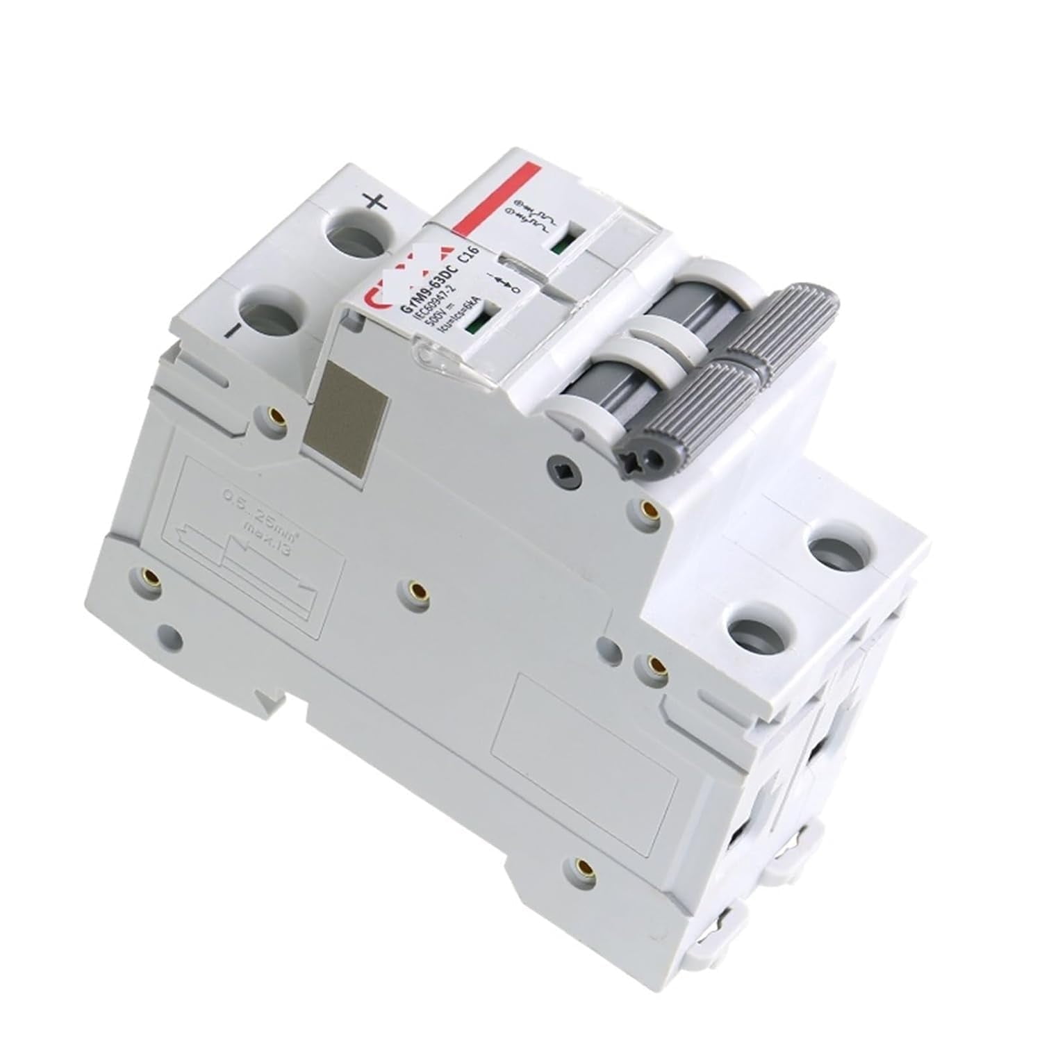 Din Rail DC MCB 6KA 2P 500V Mini DC 6A 10A 16A 20A 25A 32A 40A 50A 63A ...