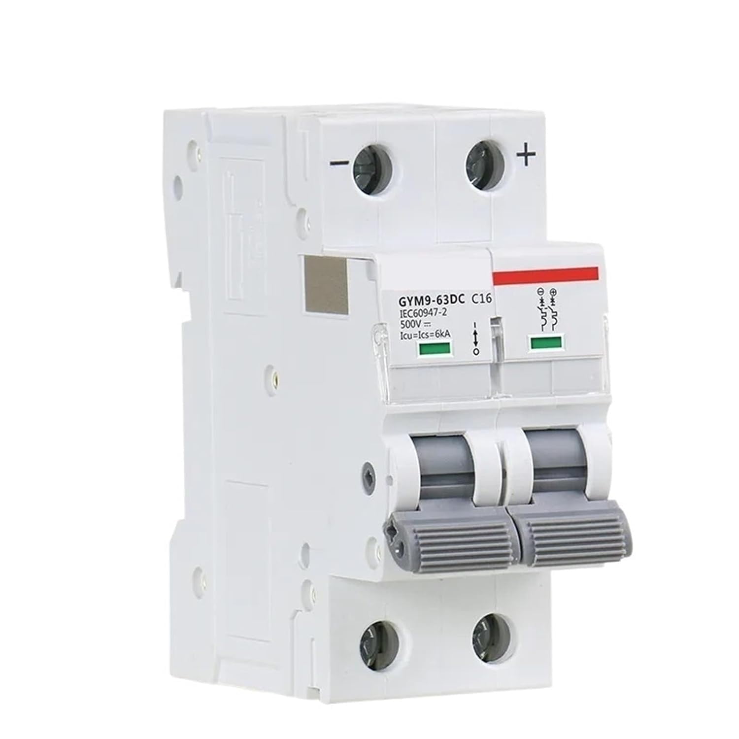 Din Rail DC MCB 6KA 2P 500V Mini DC 6A 10A 16A 20A 25A 32A 40A 50A 63A 1Pcs - Walmart.com