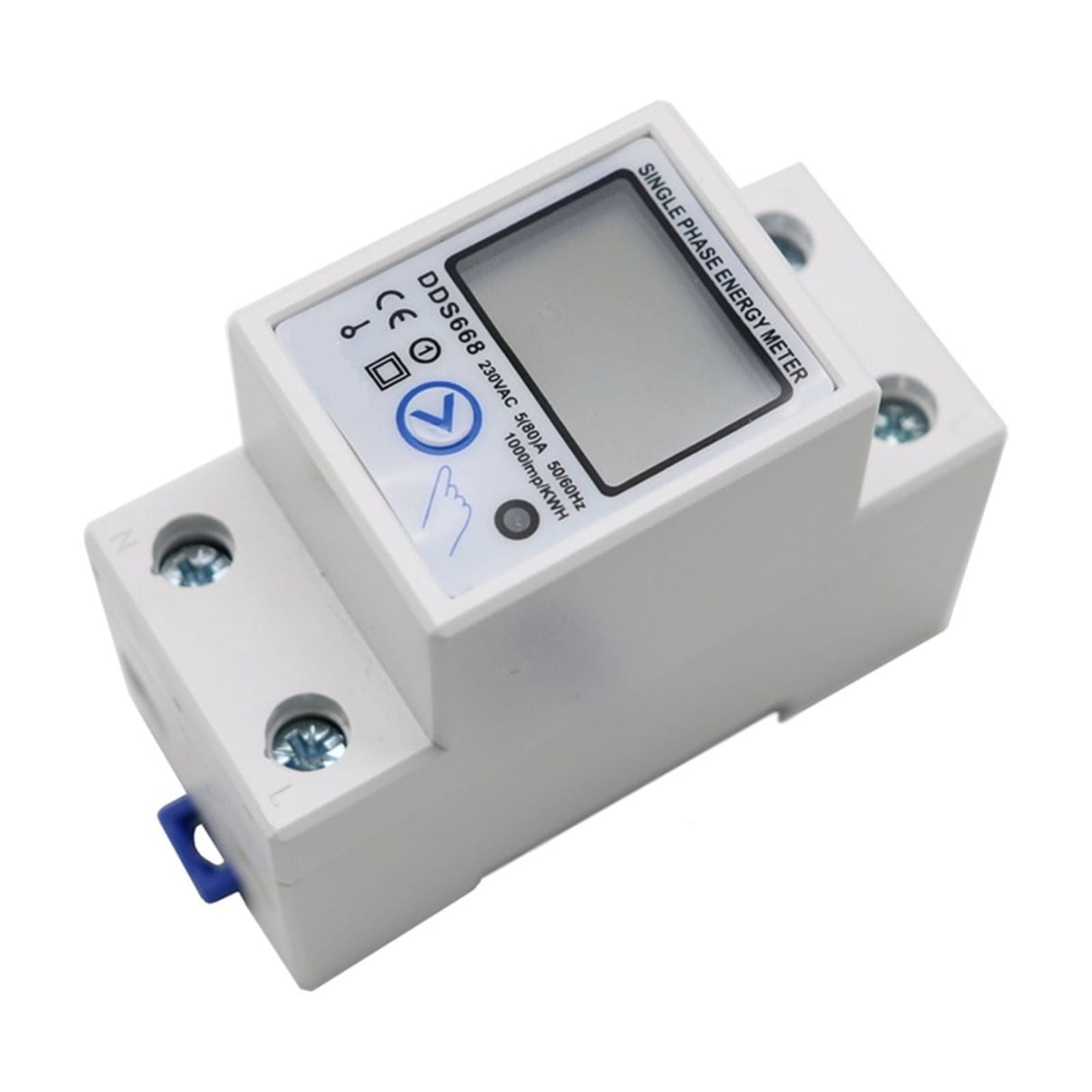 Din Rail Digital Single Phase Reset Zero Energy Meter KWh Voltage ...