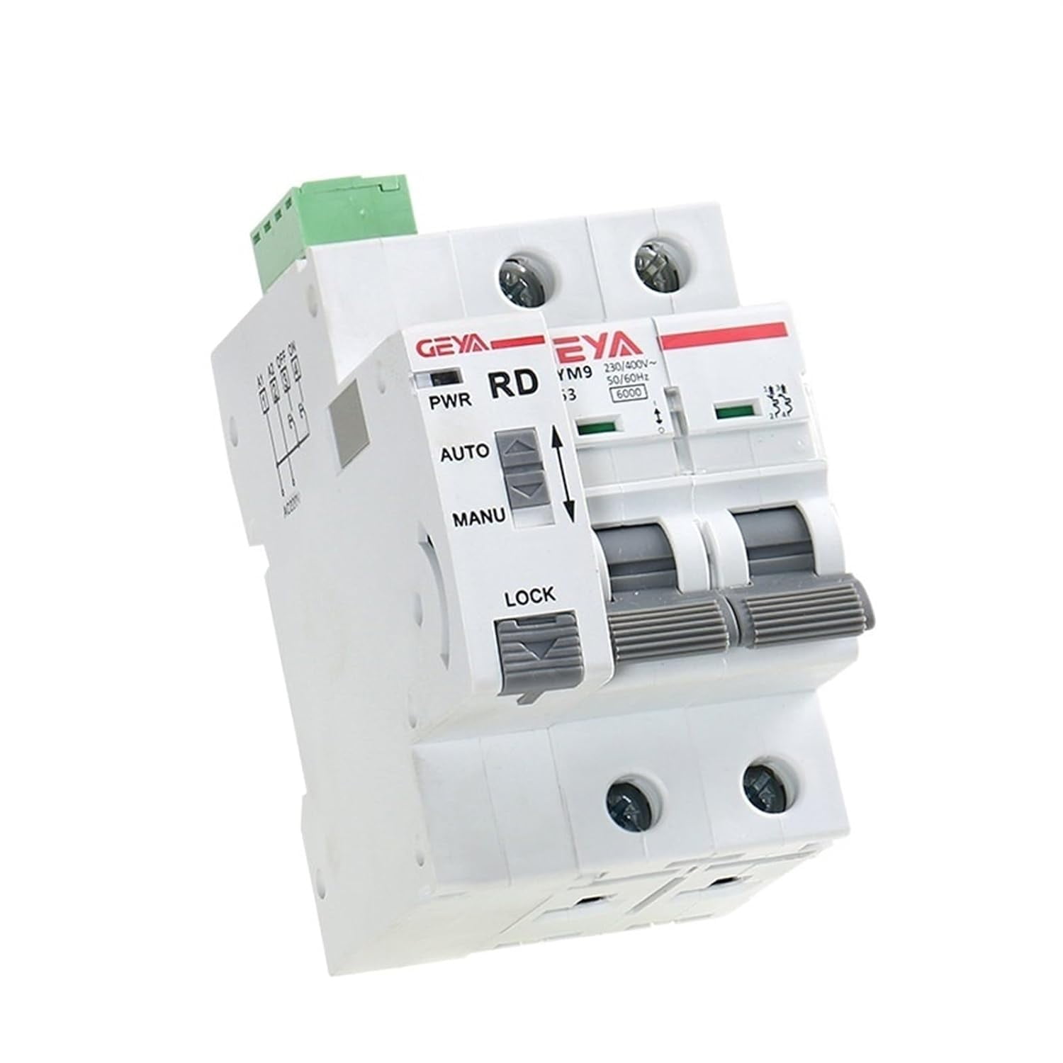 Din Rail GYM9 2P MCB with Autoreclose Device Automatic Reset Circuit Breaker Smart Home MCB Auto ...