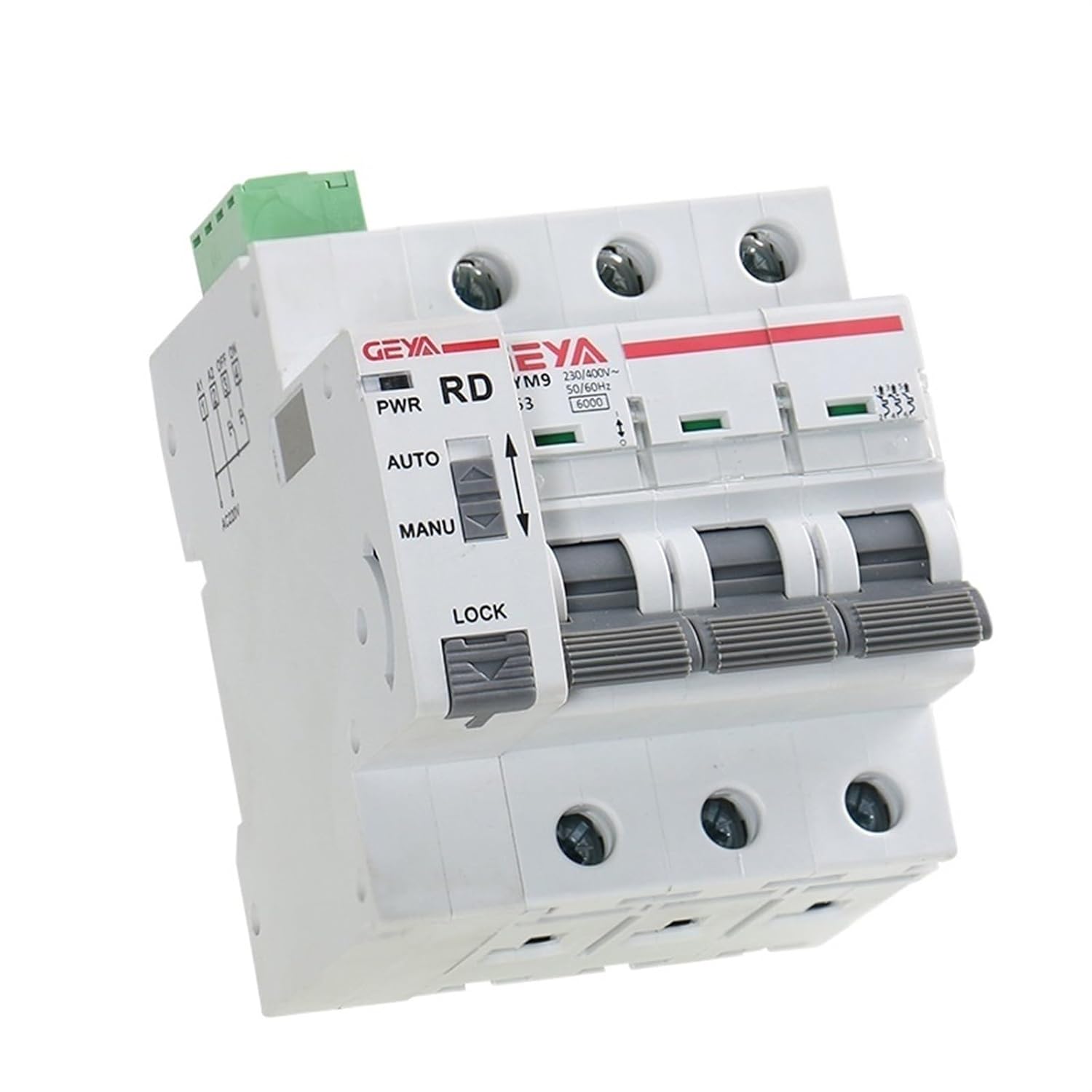 Din Rail GYM9 3P MCB with Autoreclose Device Automatic Reset Circuit Breaker Smart Home MCB Auto ...