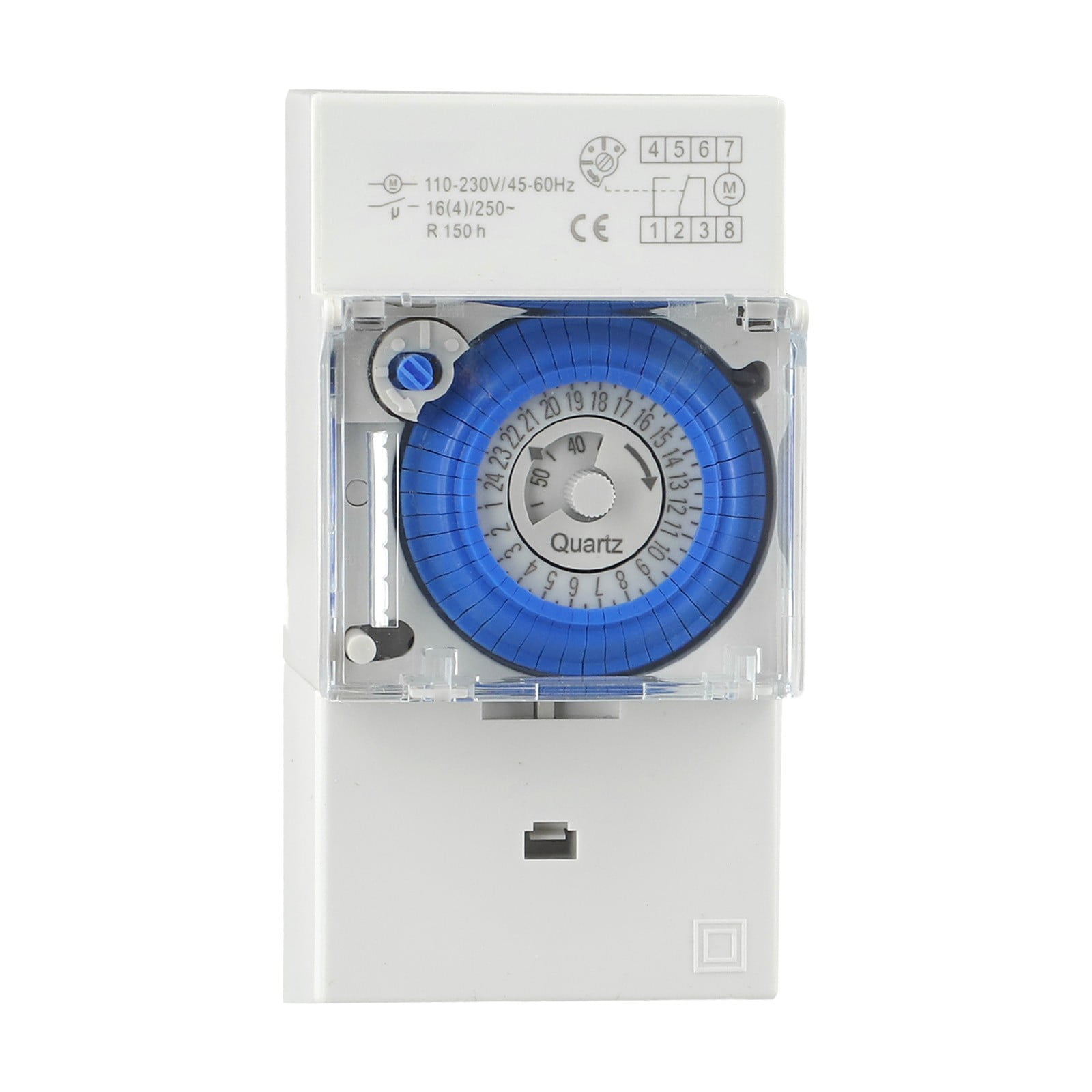 Din Rail Mechanical Timer Switch With Power Outage Compensation Feature - Walmart.com