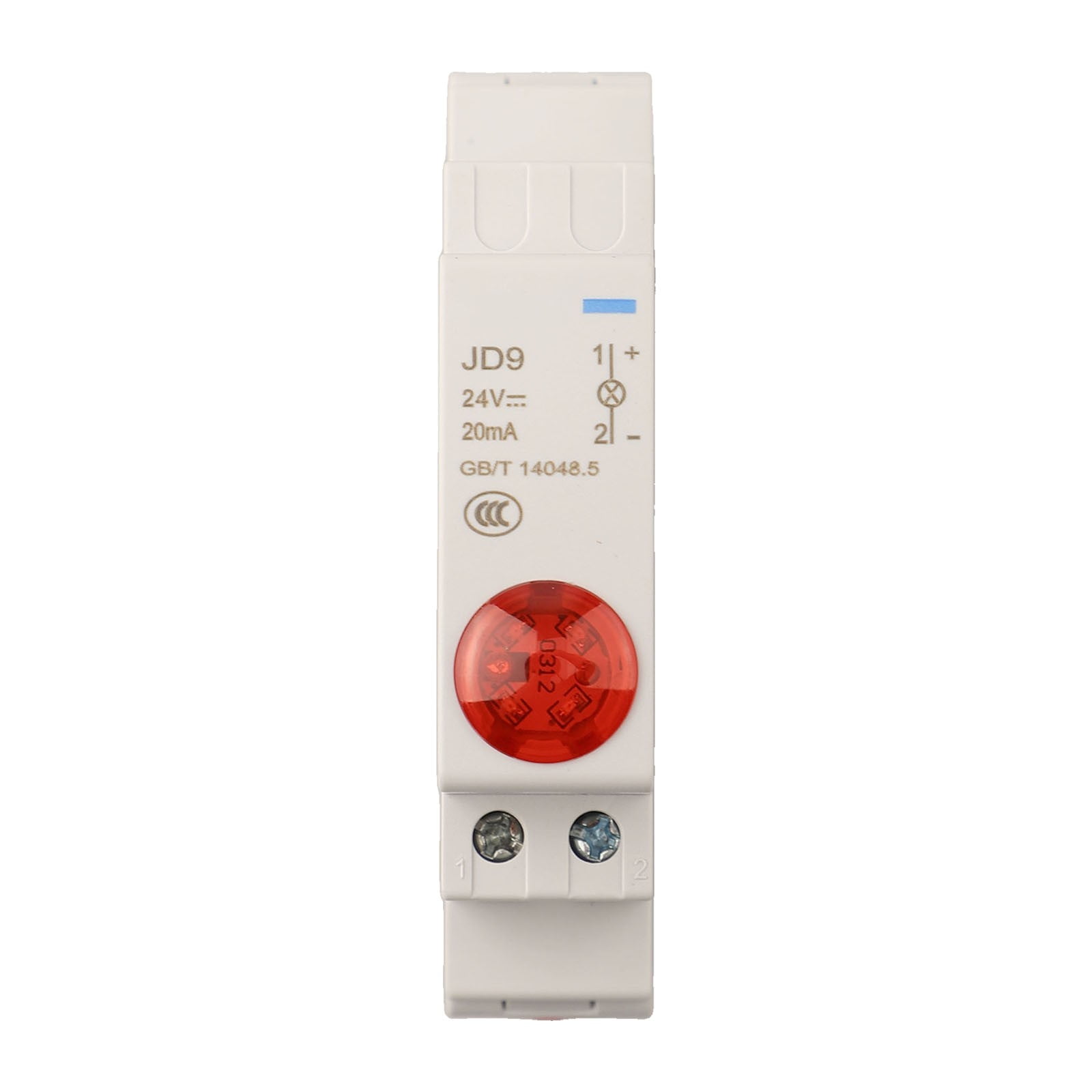 Din Rail Mount LED Signal Lamp Series AC/DC 24V Indication Pilot Lights JD9 New - Walmart.com