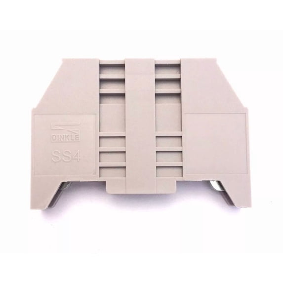 Din Rail Terminal Block End Brackets 20 Quantity Ss4 Dinkle Screw Metal ...