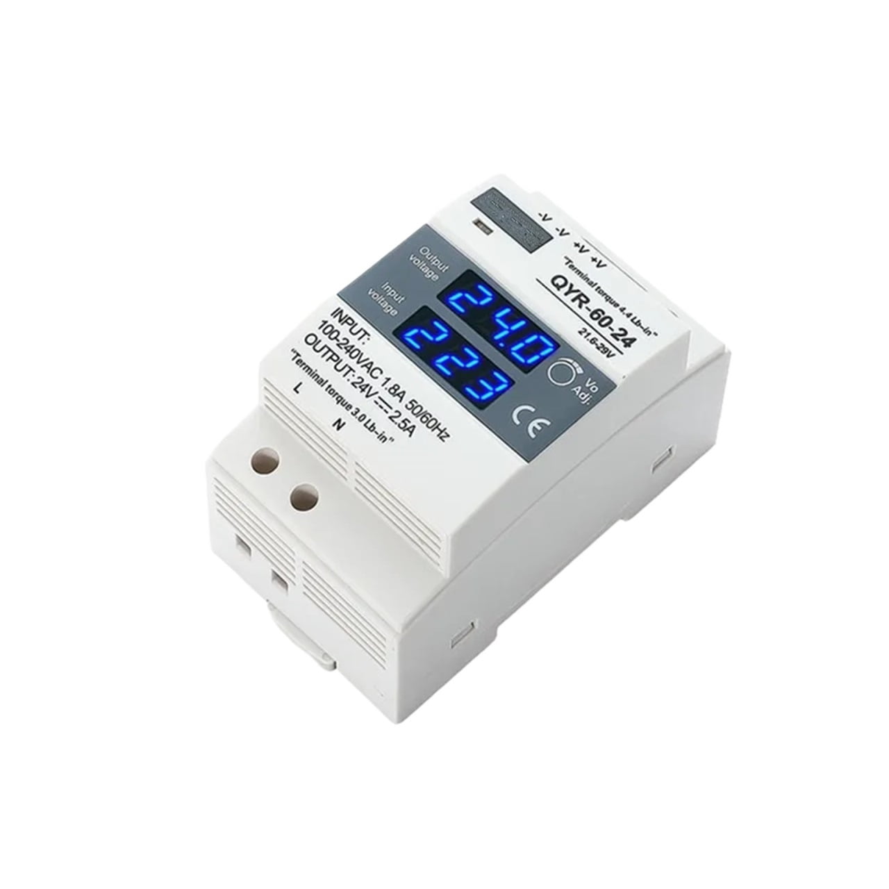 Din Rail Type 60w Digital Display Switching Power Supply 12V 24V DC 2 ... Din Rail Type 60w Digital Display Switching Power Supply 12V 24V DC 2 ...