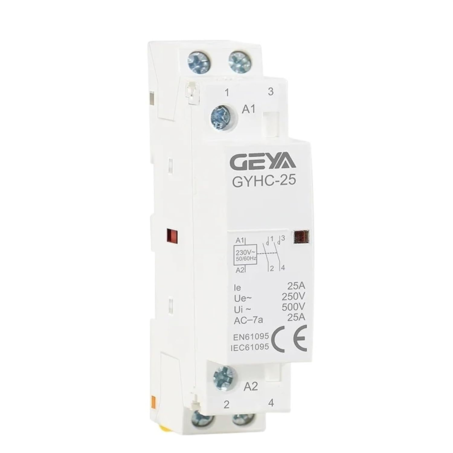 Din Rail Type Household Modular Contactor 2P 16A 20A 25A 2NC 2NO 1NO1NC ...