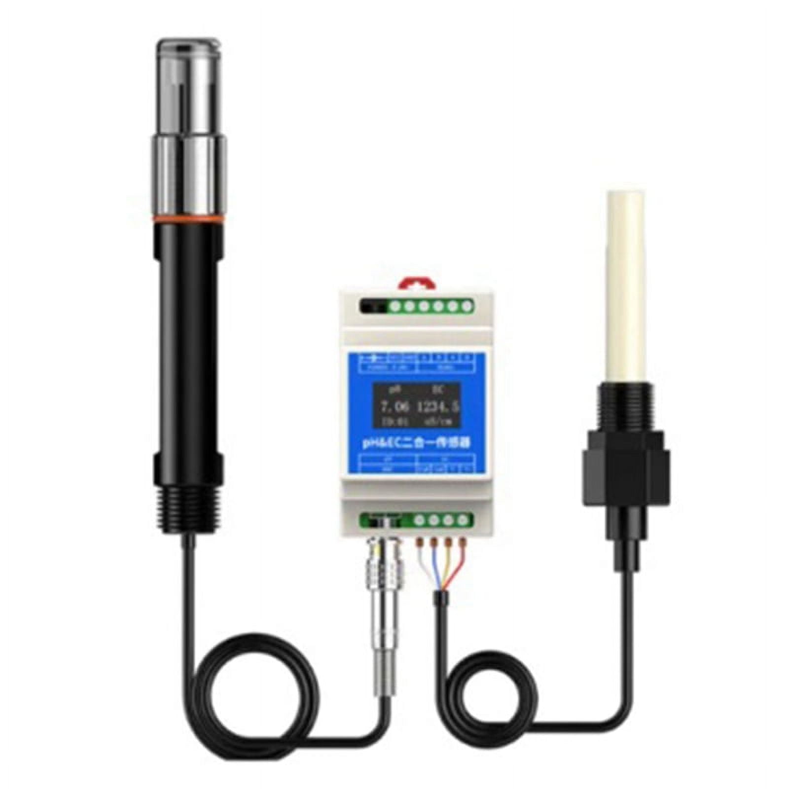 Din Rail Type PH EC Plastic Electrode Probe Detector RS485 2-In-1 ...
