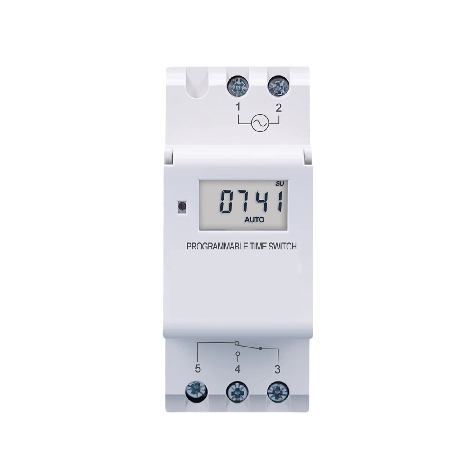 Din Rail Weekly 7 Days Programmable Digital TIME SWITCH Relay Timer ...