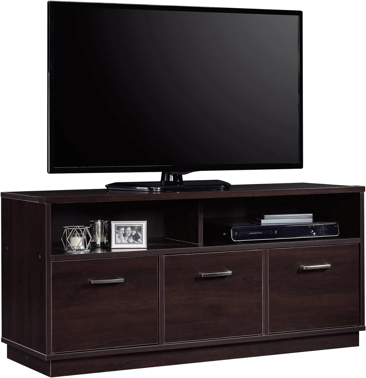 Dina Modern 3-Door TV Stand Console Cabinet for TVs Up to 50 ...