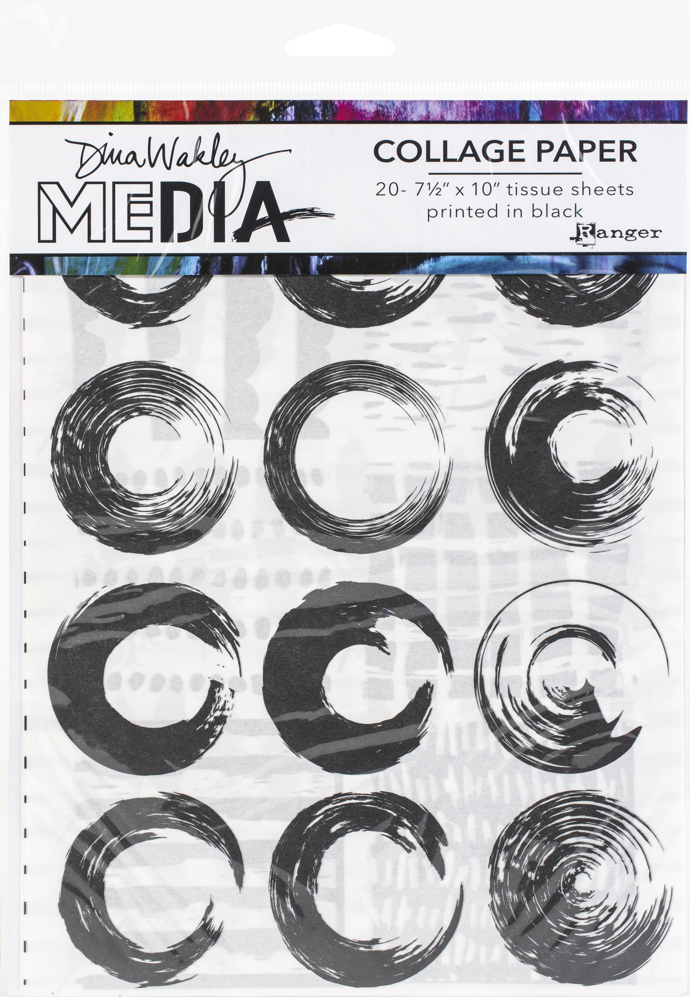 Dina Wakley Media Collage Tissue Paper 7.5"X10" 20/Pkg-Elements ...