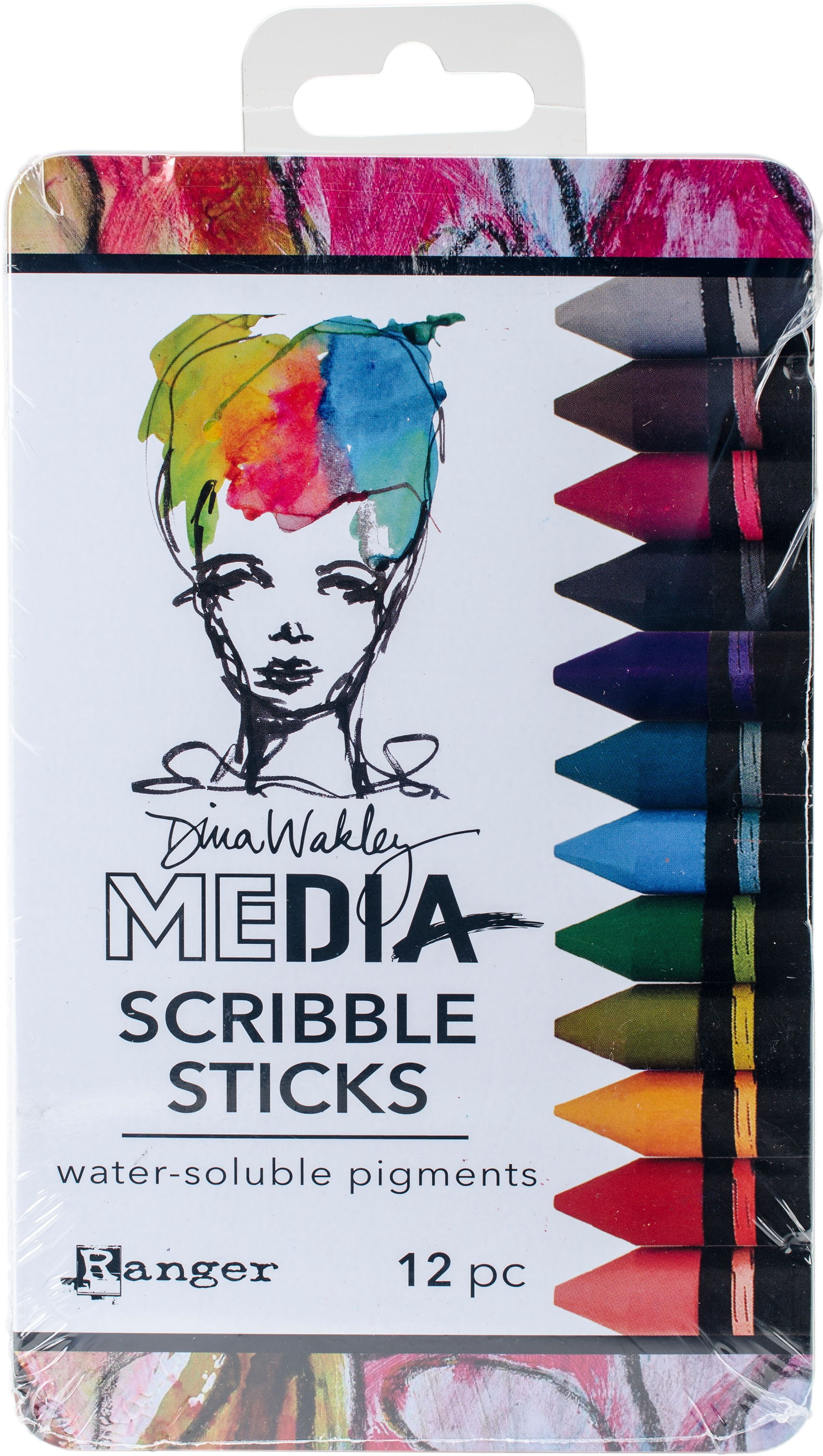Dina Wakley Media Scribble Sticks 2-12/Pkg - Walmart.com