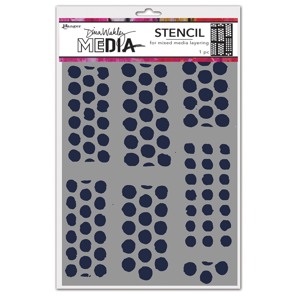 Dina Wakley Media Stencils 9"X6"-Dotted Tape - Walmart.com
