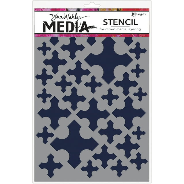 Dina Wakley Media Stencils 9"X6"-Medieval Crosses - Walmart.com