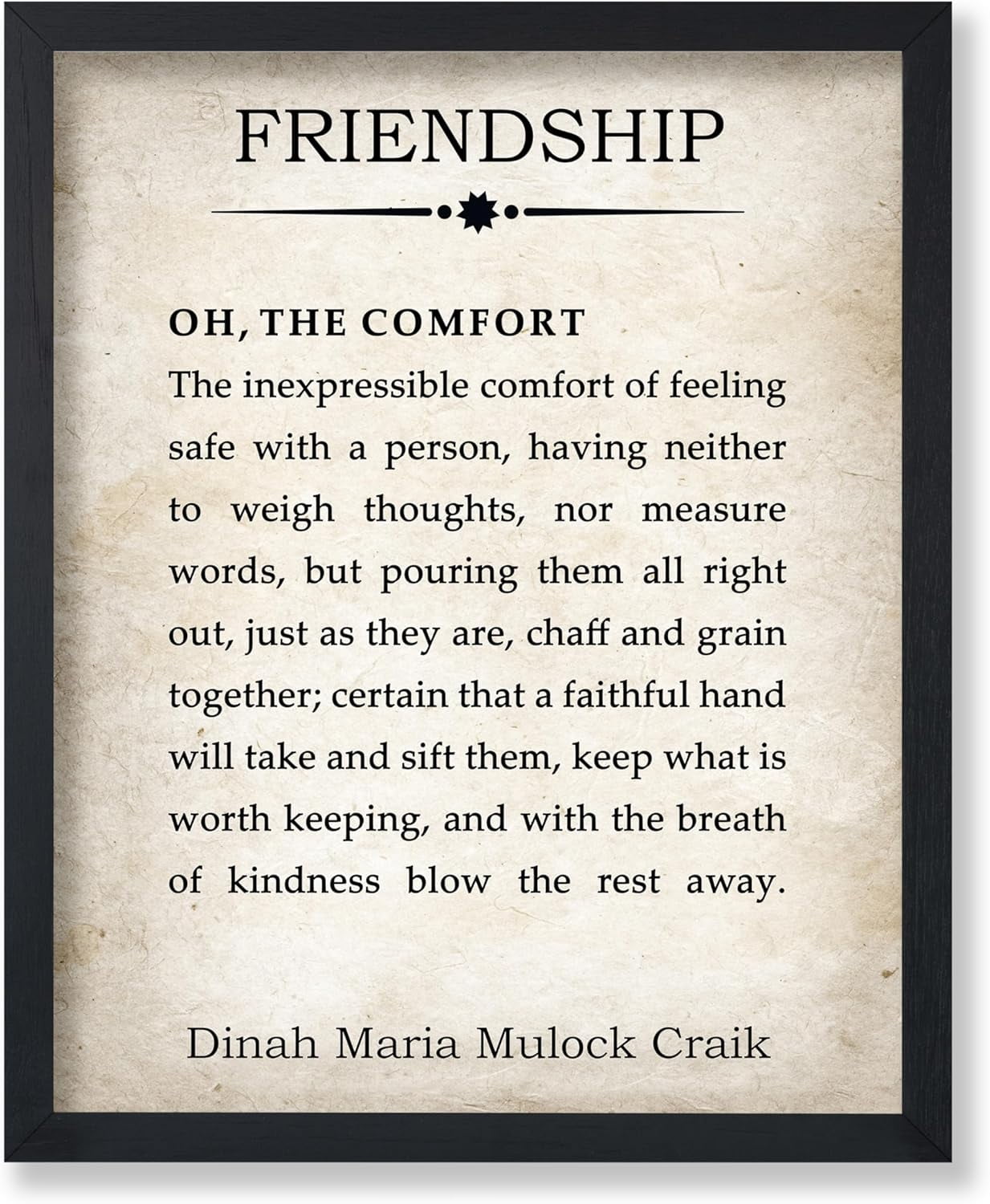 Dinah Maria Mulock Craik Poster - Friendship Print - Motivational Quote ...