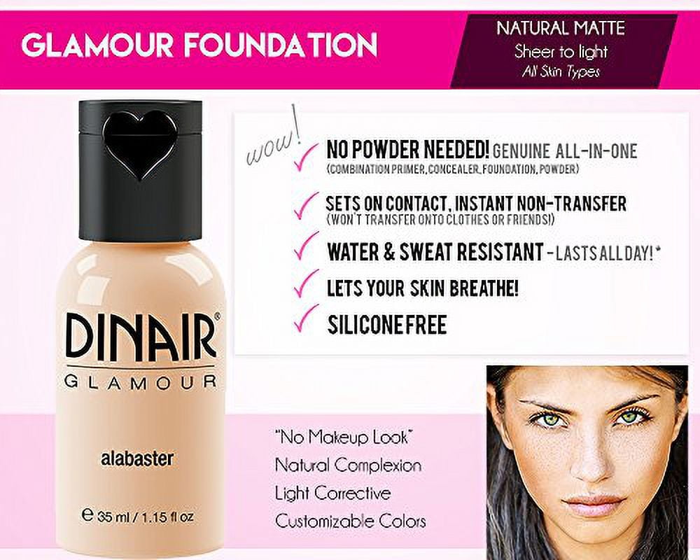 Dinair Airbrush Makeup Foundation | Fair Shades | GLAMOUR: Natural ...