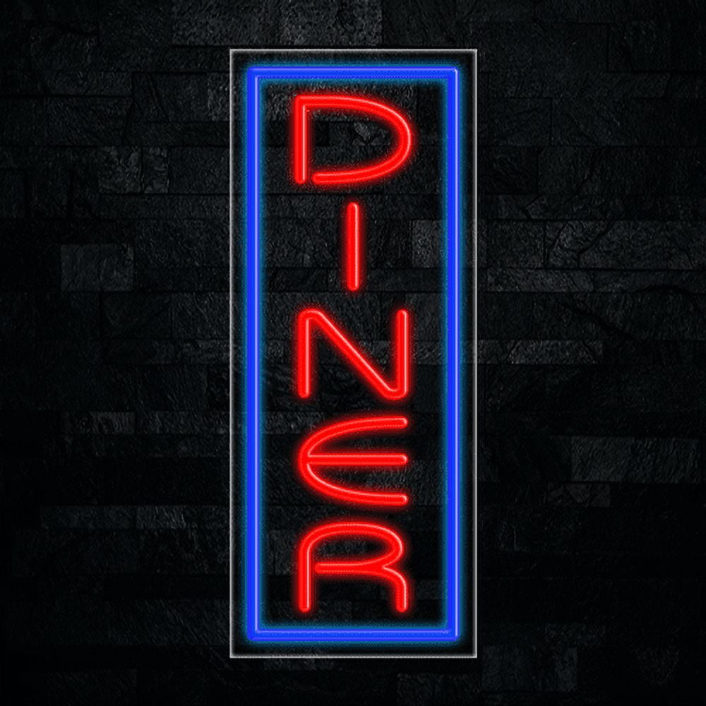 Diner LED Neon Sign 12"L x 30"H #31540 - Walmart.com