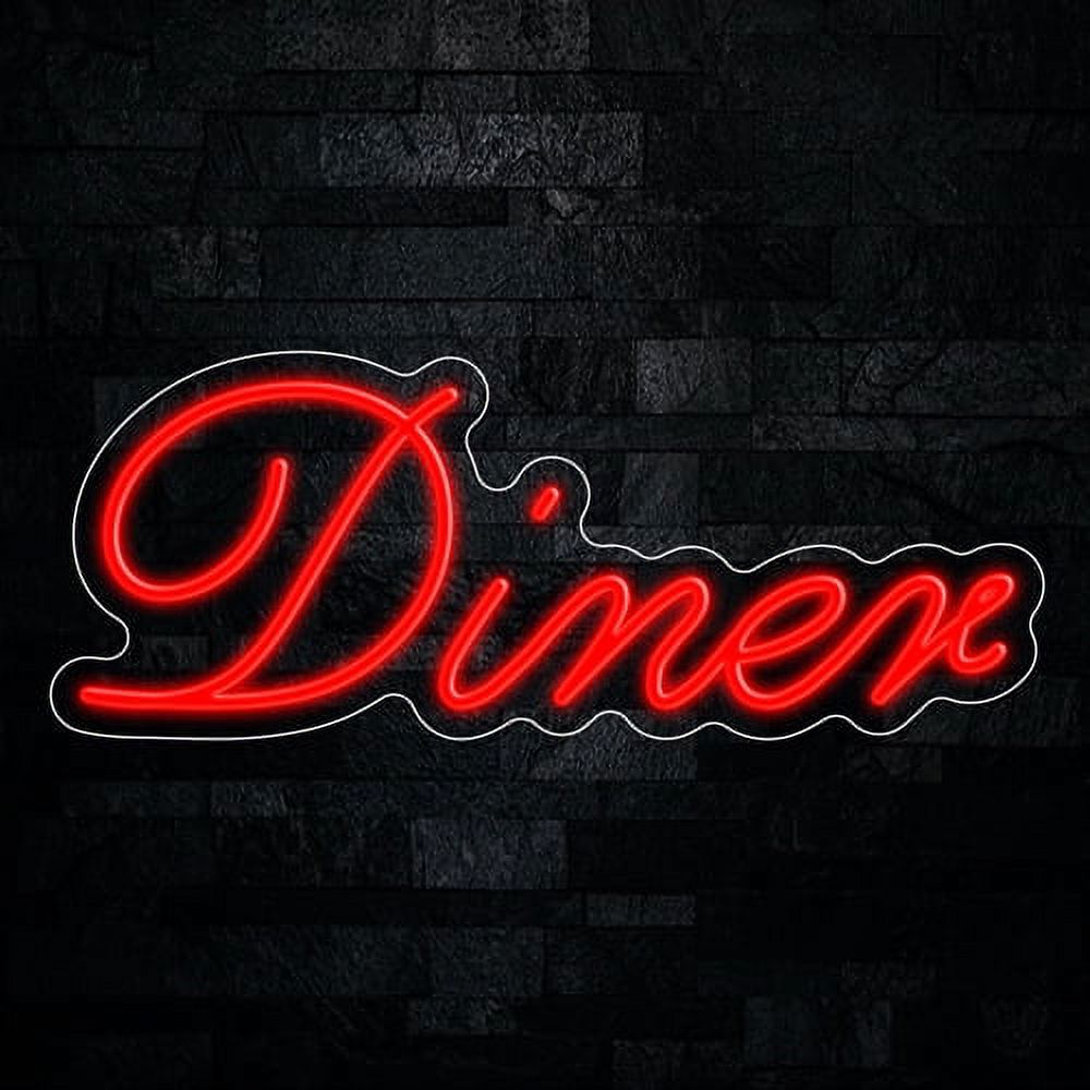Diner LED Neon Sign 23"L x 9"H #33061 - Walmart.com