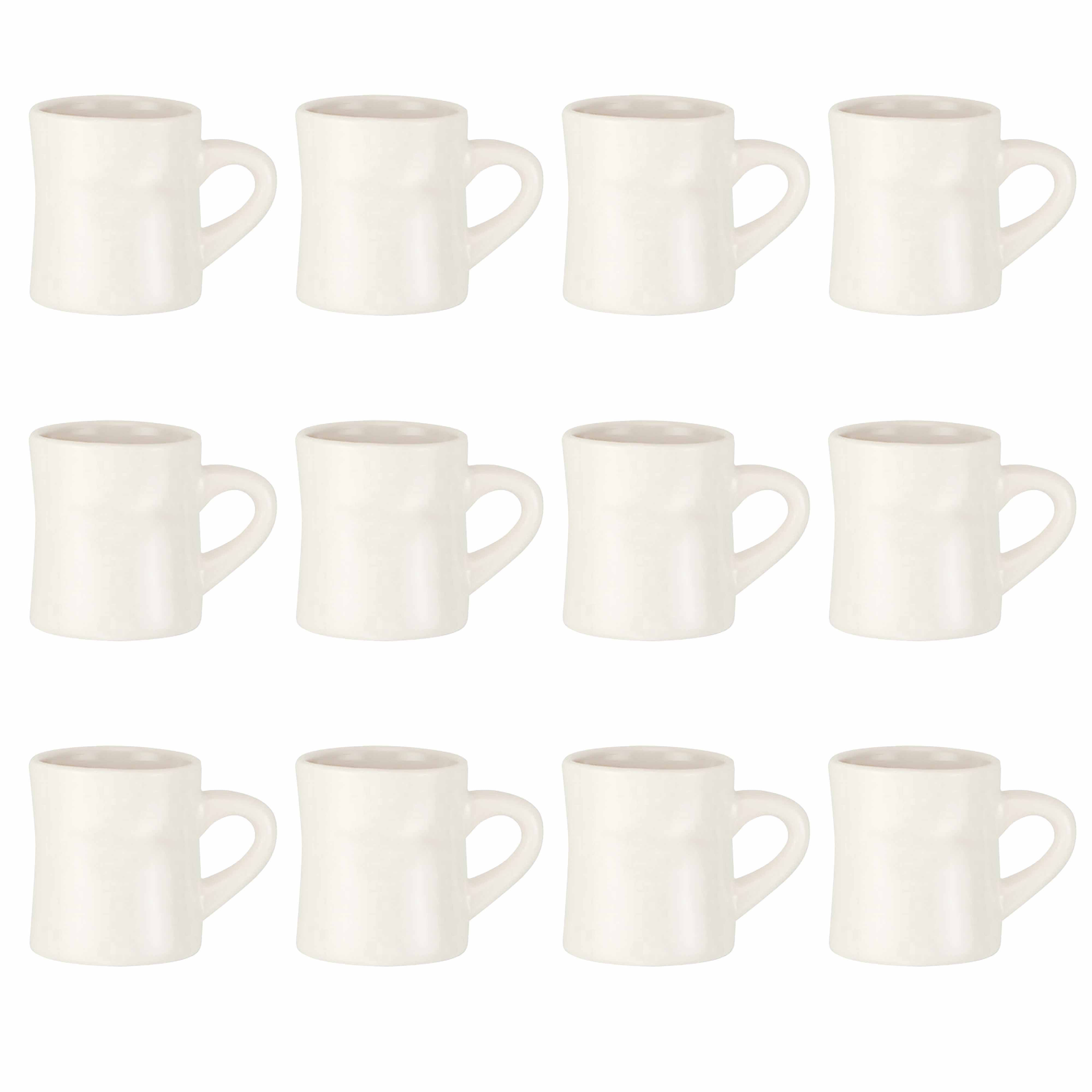 Diner Mugs 11 oz. Set of 12, Bulk Pack - Perfect for Tea, Espresso ...