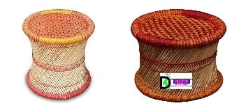 Dinesh Mudda House Handmade Sarkanda Wooden Mudda Chair multicolour4 ...