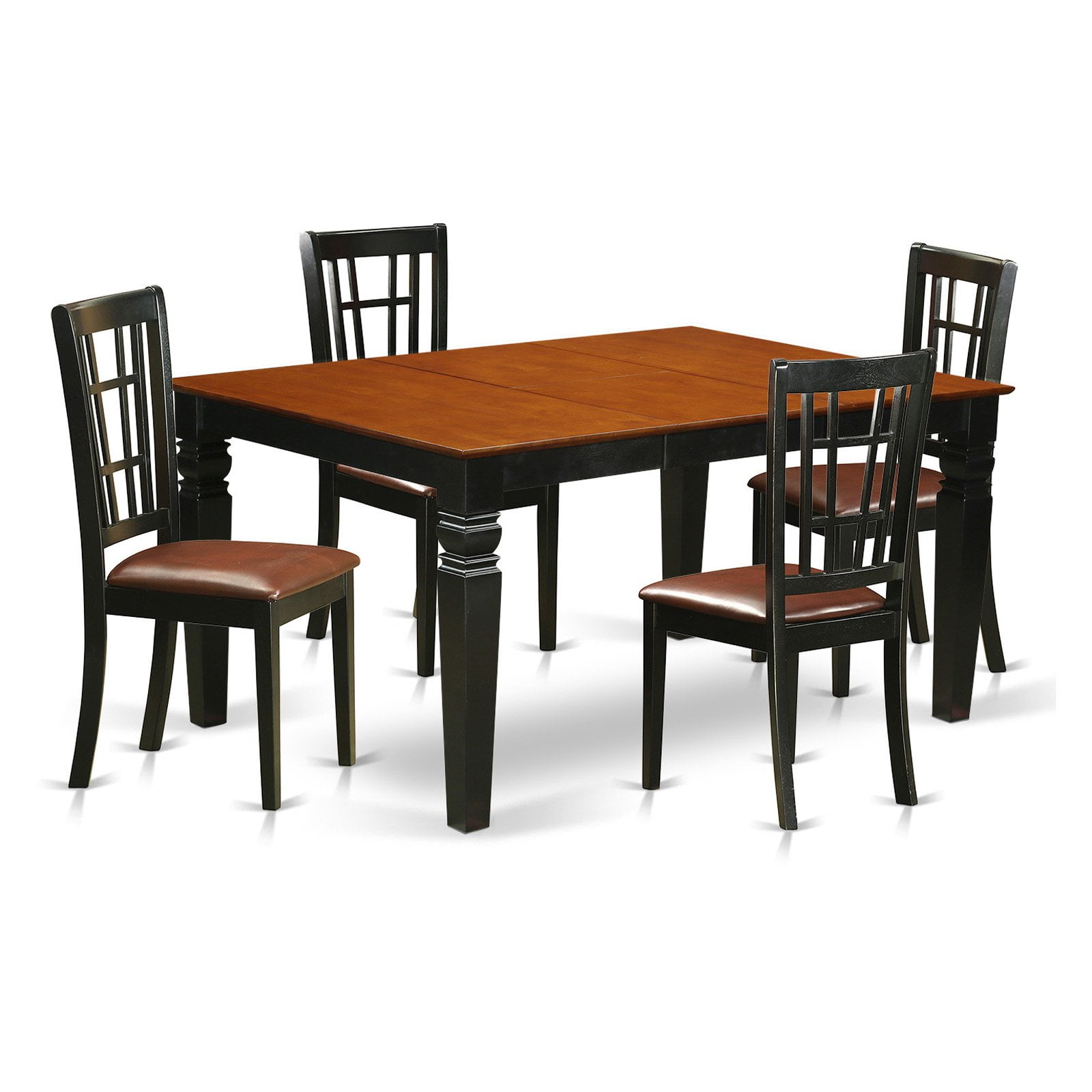 Dinette Table Set - Kitchen Dinette Table And Dining Chairs-Finish ...